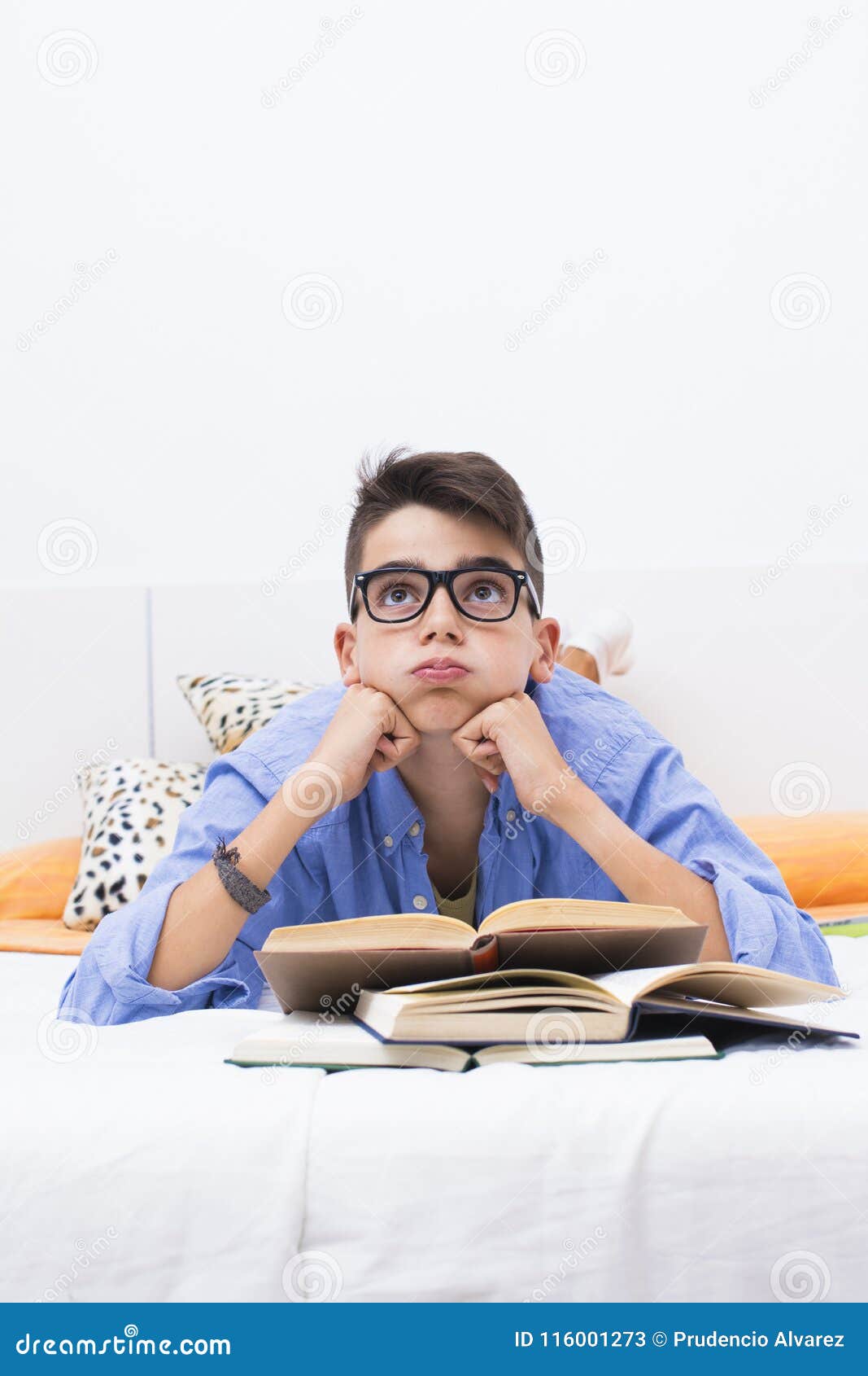 Young Student with Expression of Stress Stock Image - Image of exams ...