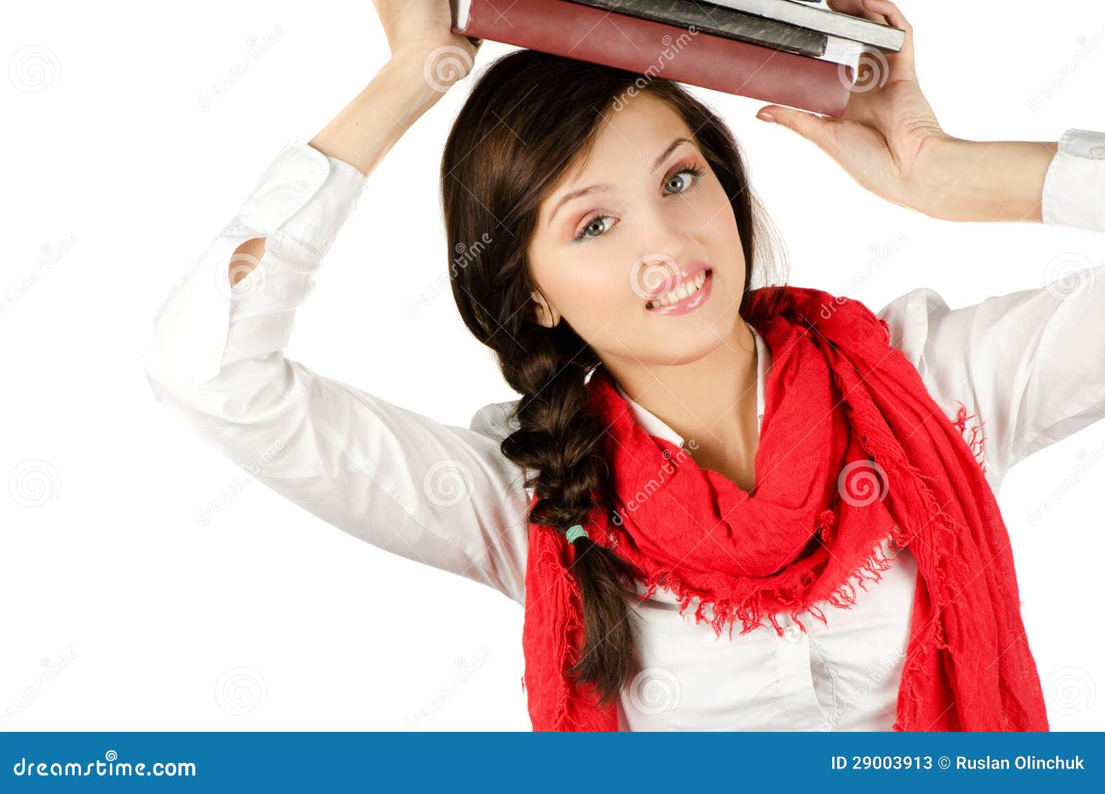 Young student girl stock image. Image of eyes, isolated - 29003913