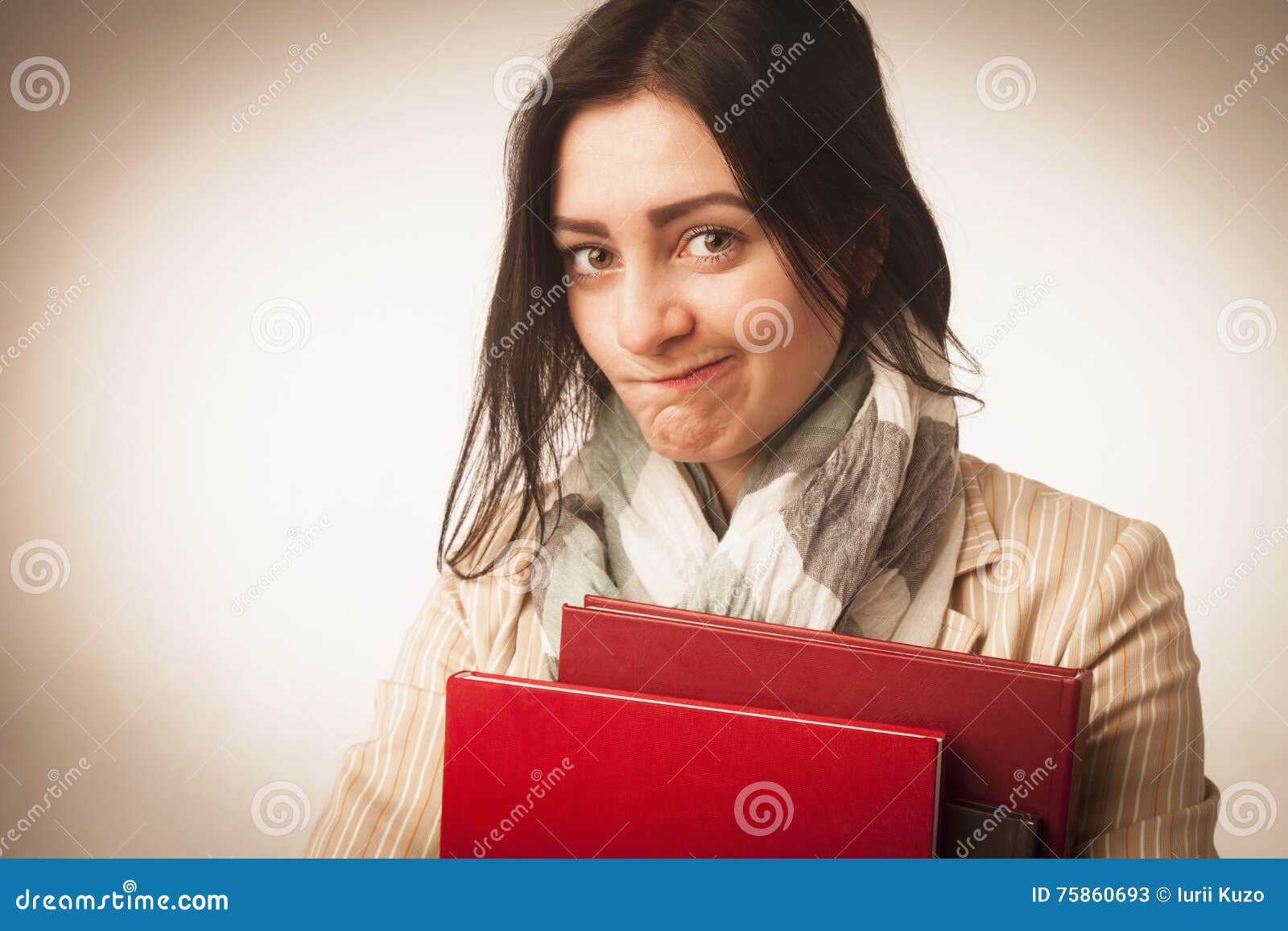 Young Student Girl with Books (Education and Self Development) Stock ...