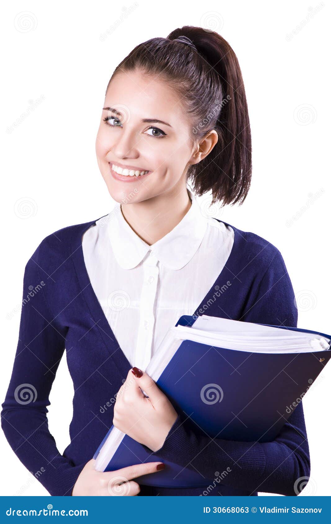Young student girl stock image. Image of learn, isolated - 30668063