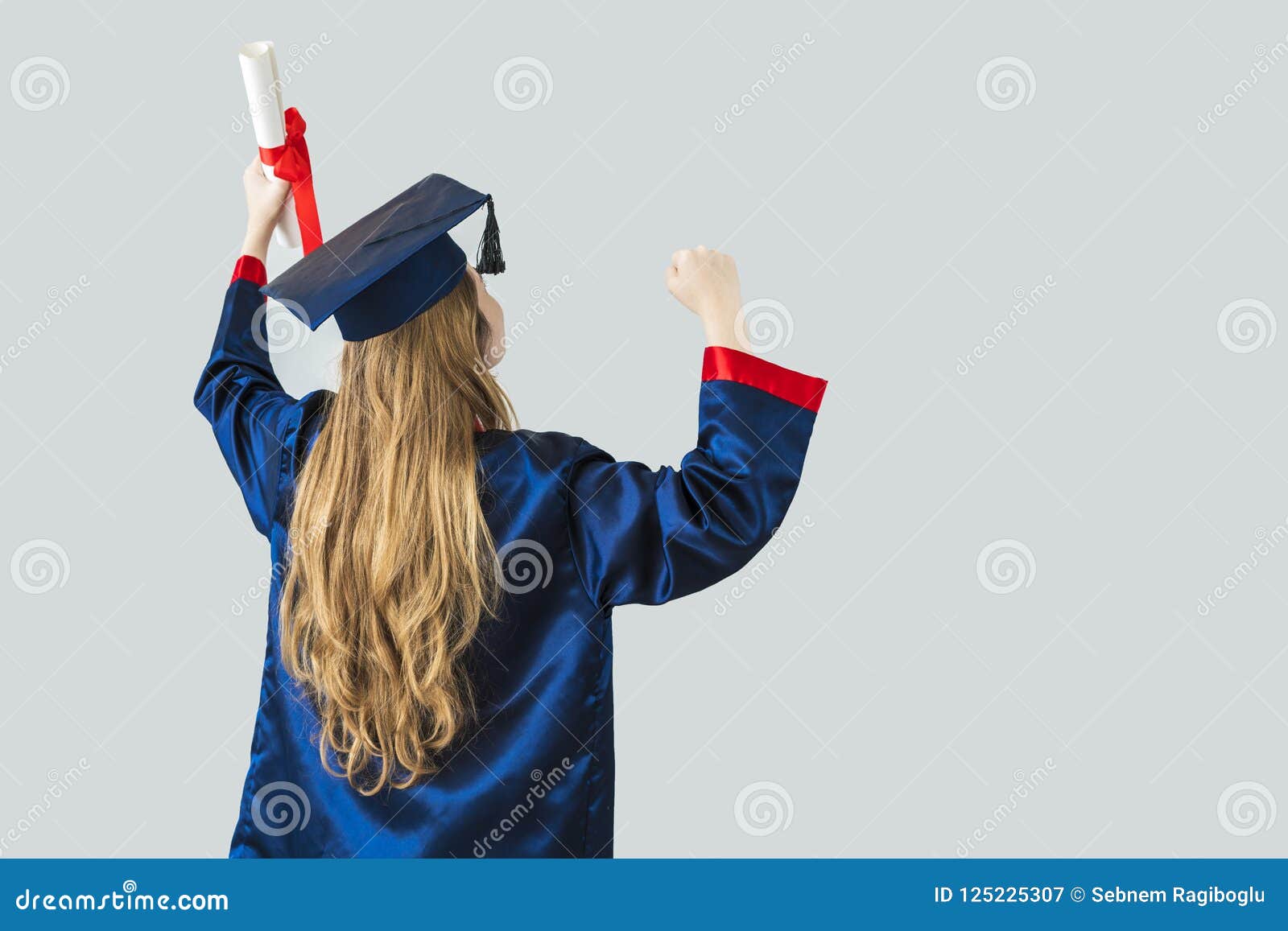 Young Student Graduating from University Stock Image - Image of female ...