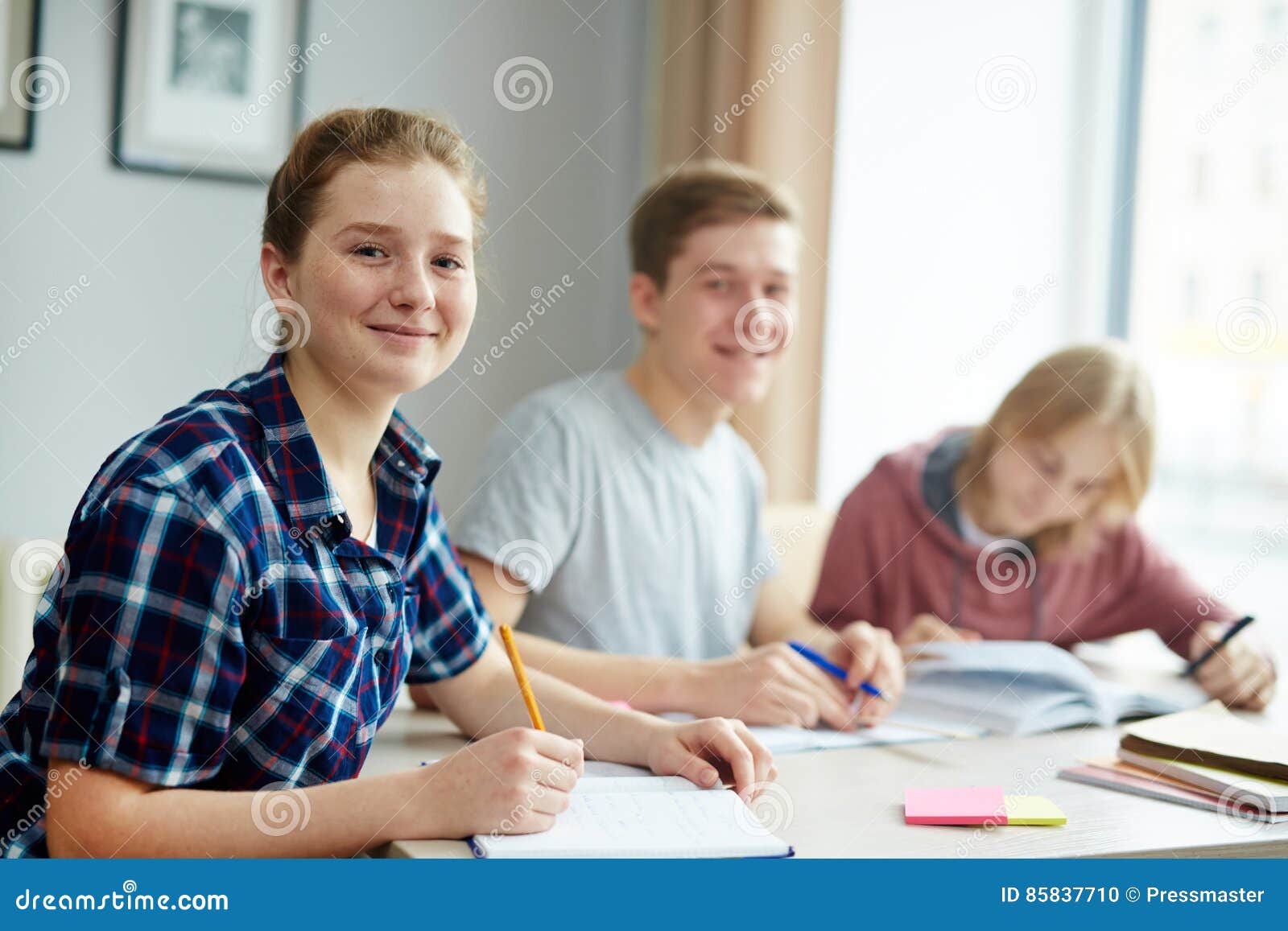 Young student stock photo. Image of groupmate, pretty - 85837710