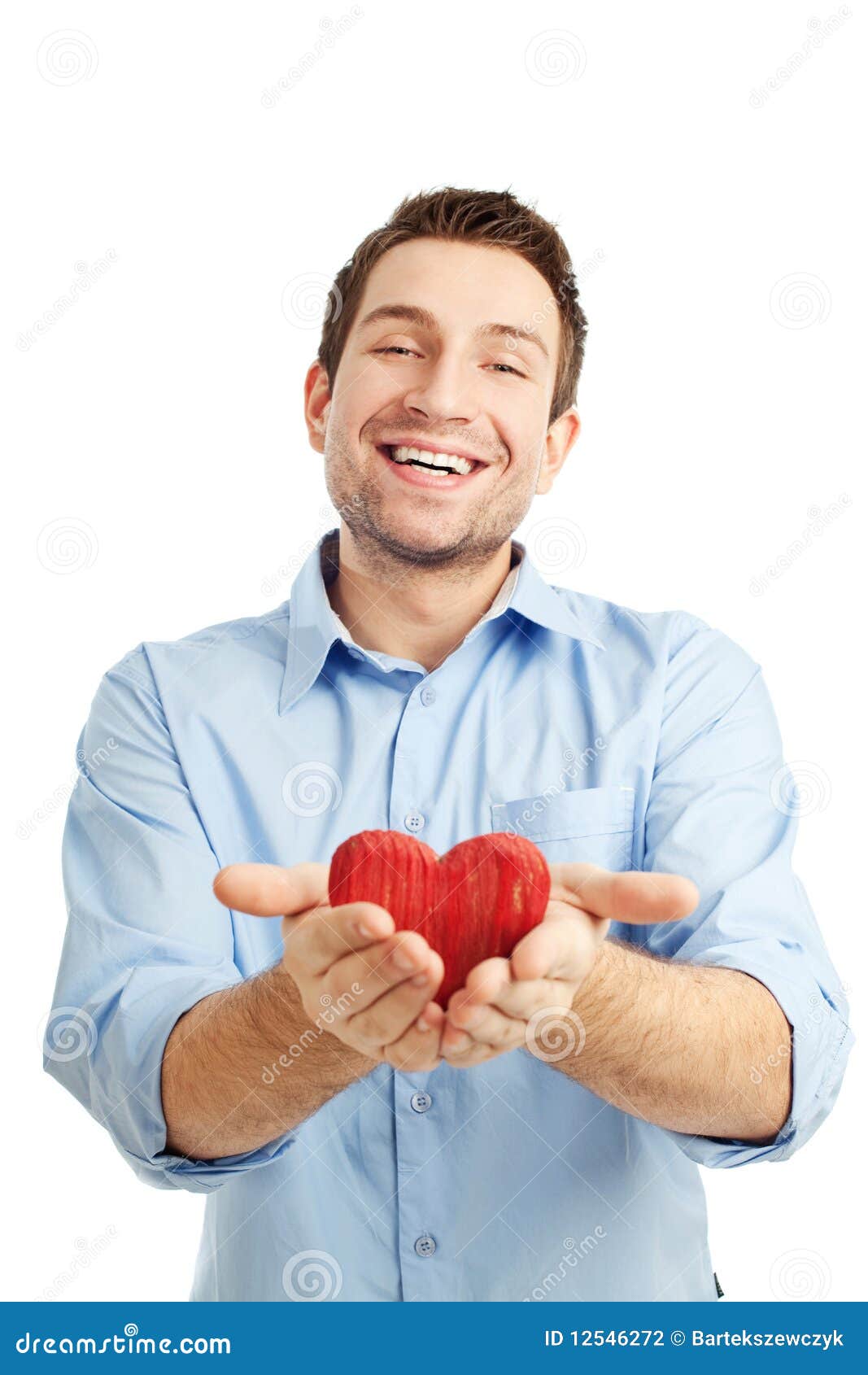 Young student with heart stock photo. Image of adult - 12546272