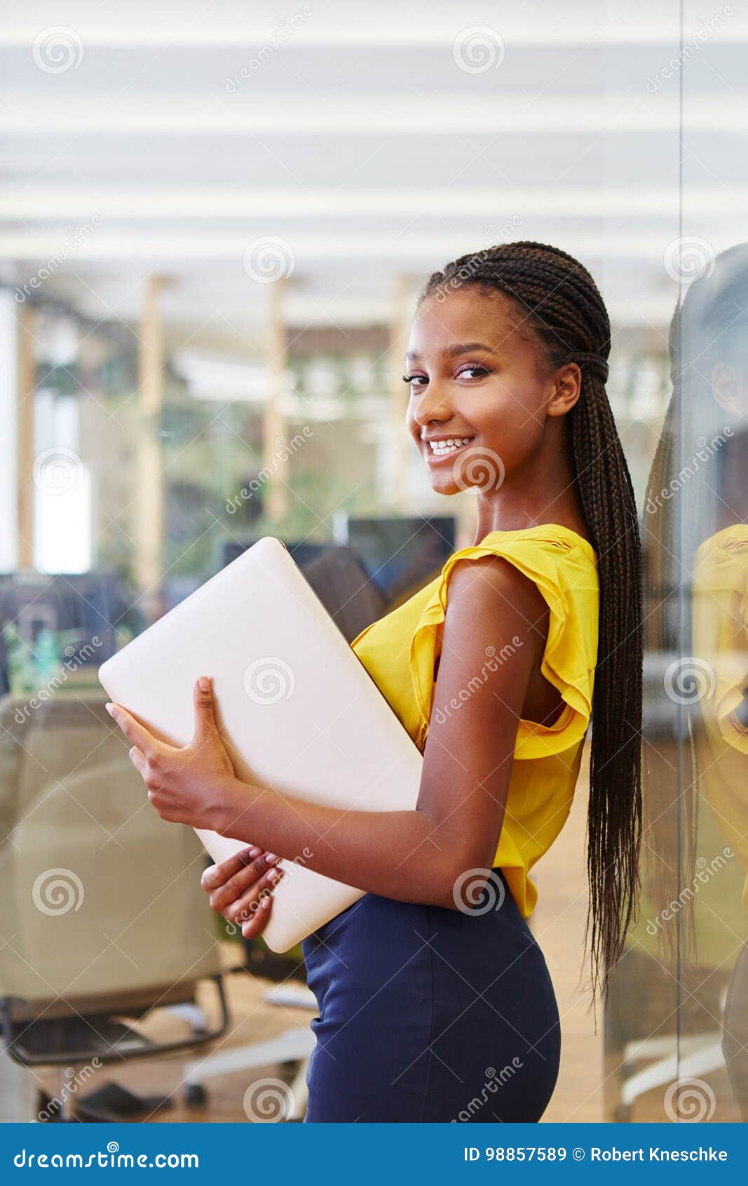 Young Student in Her Trainee Program Stock Image - Image of likeable ...
