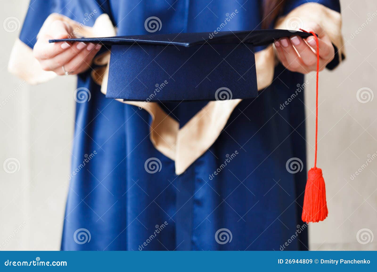Young Student Holding Academic Hat Stock Image - Image of qualification ...