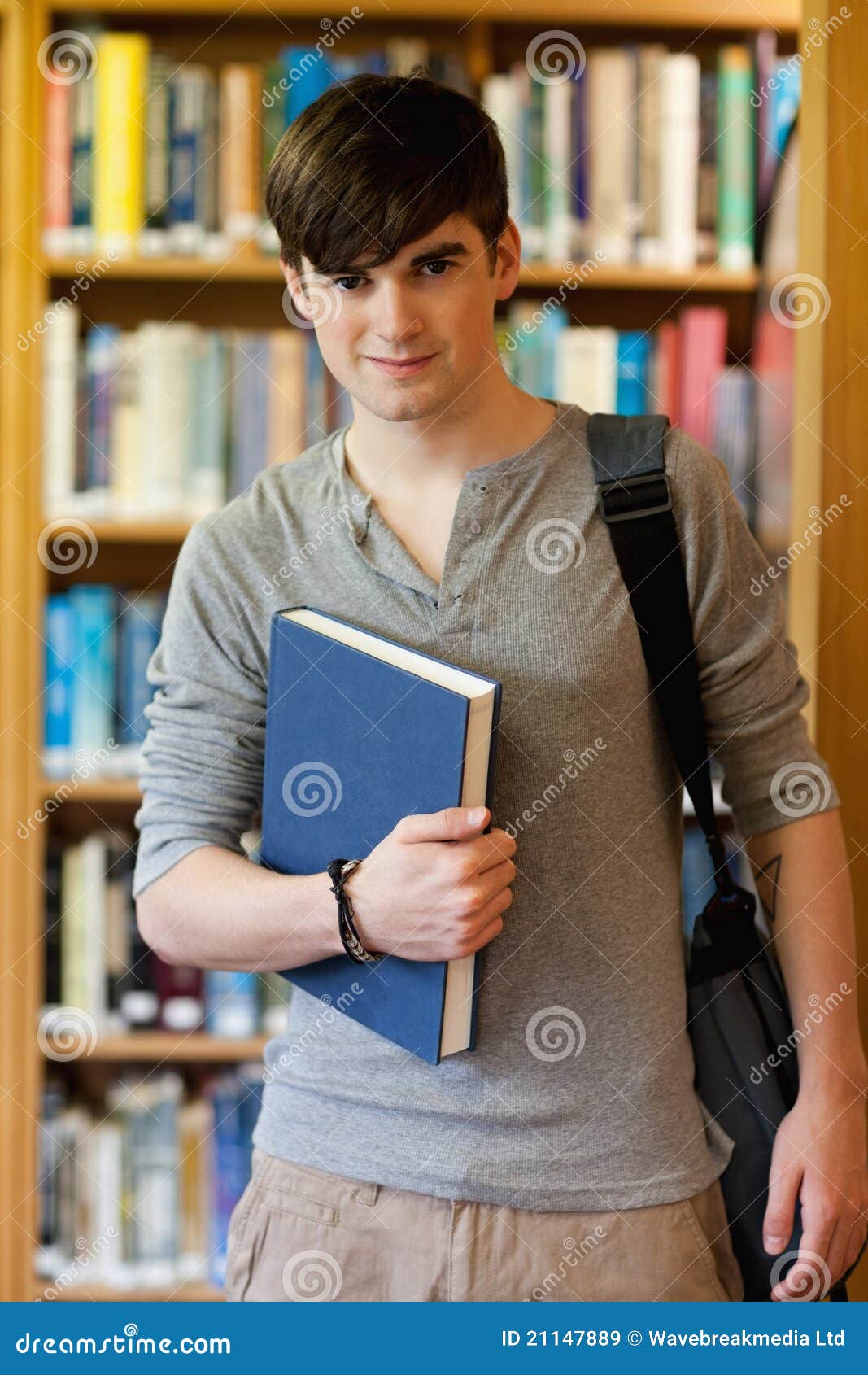 Young Student Holding a Book Stock Image - Image of appearance ...