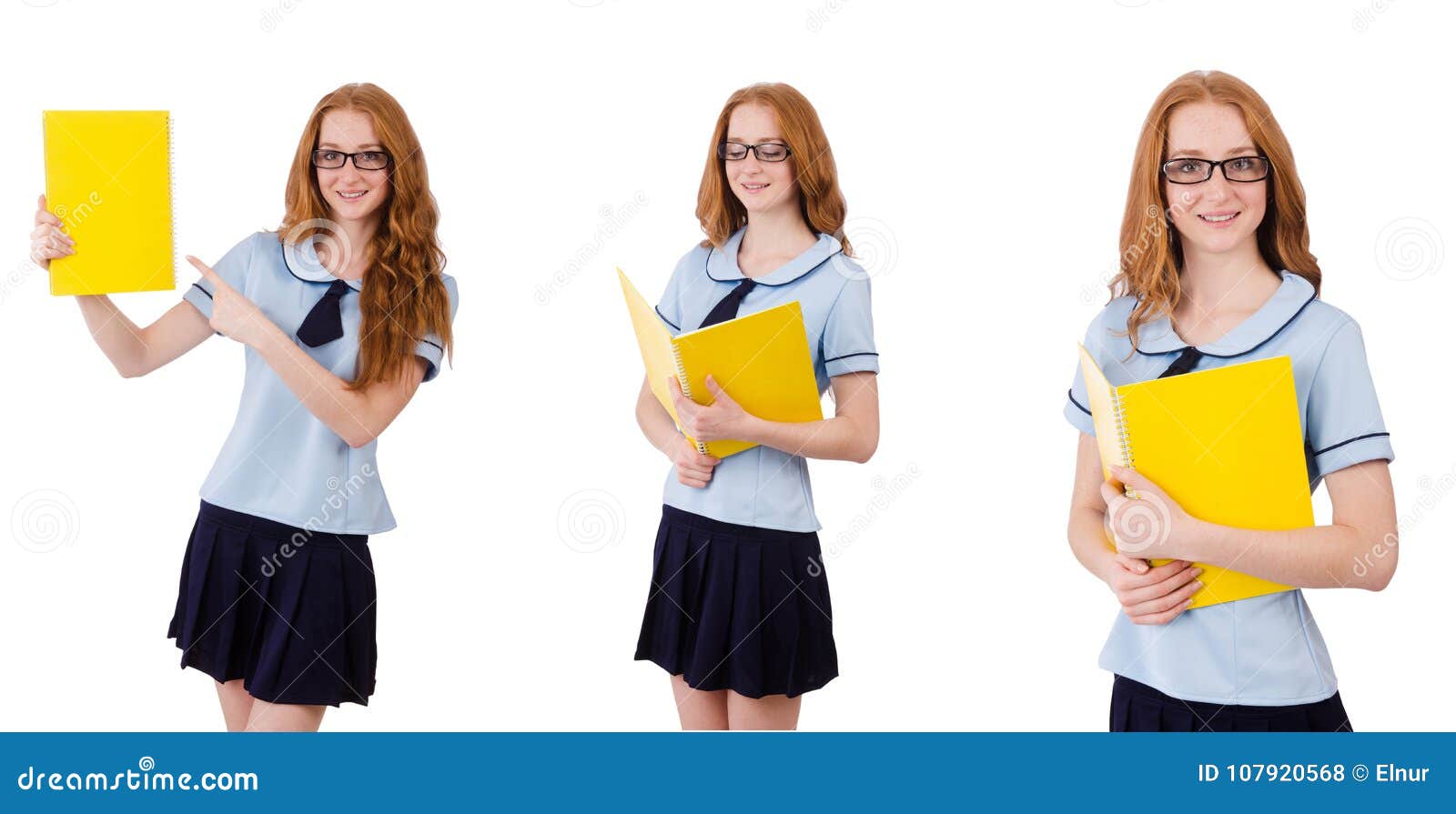 The Young Student Isolated on the White Stock Photo - Image of class ...