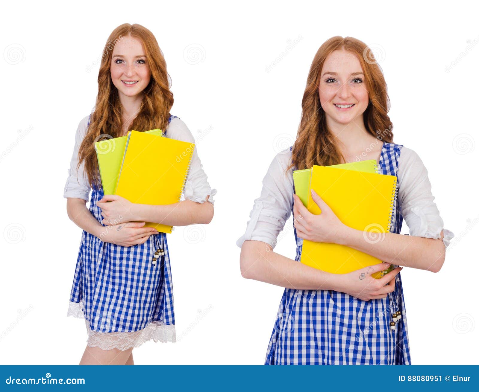 The Young Student Isolated on the White Background Stock Image - Image ...