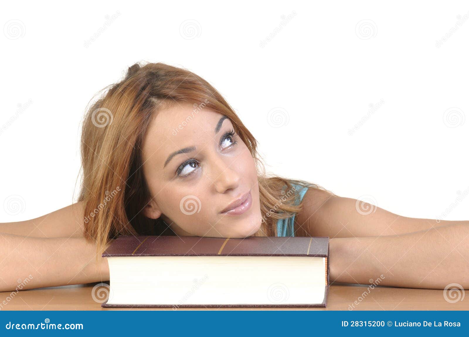 Young Student with Looking Lost, on White Background Stock Photo ...