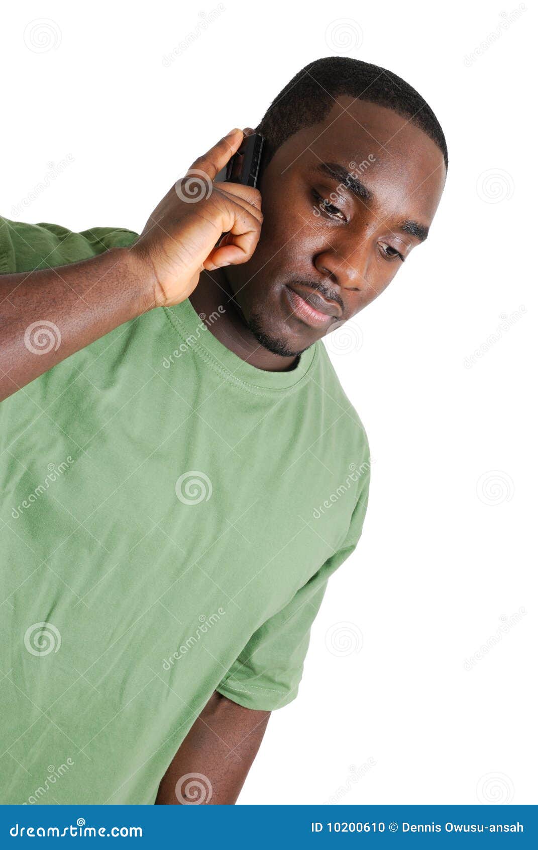 Young Student Man Calling from Mobile Phone Stock Photo - Image of ...