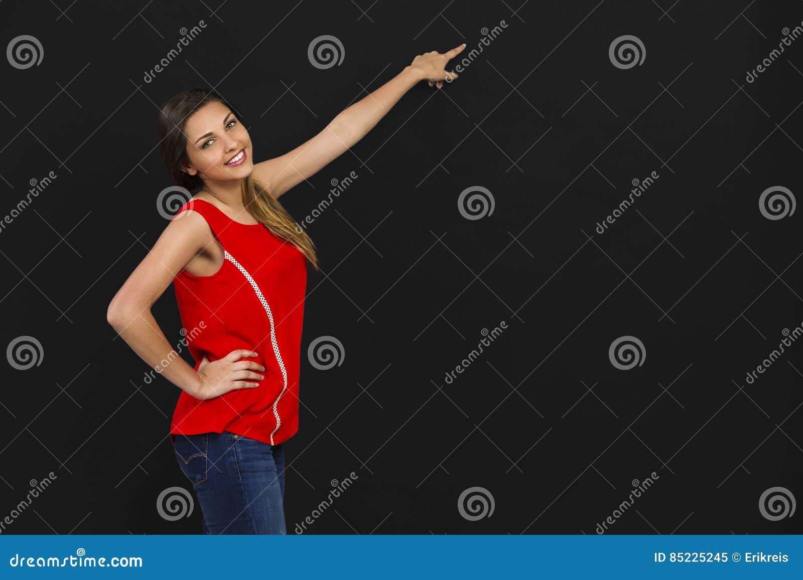 Young student Pointing stock image. Image of people, standing - 85225245