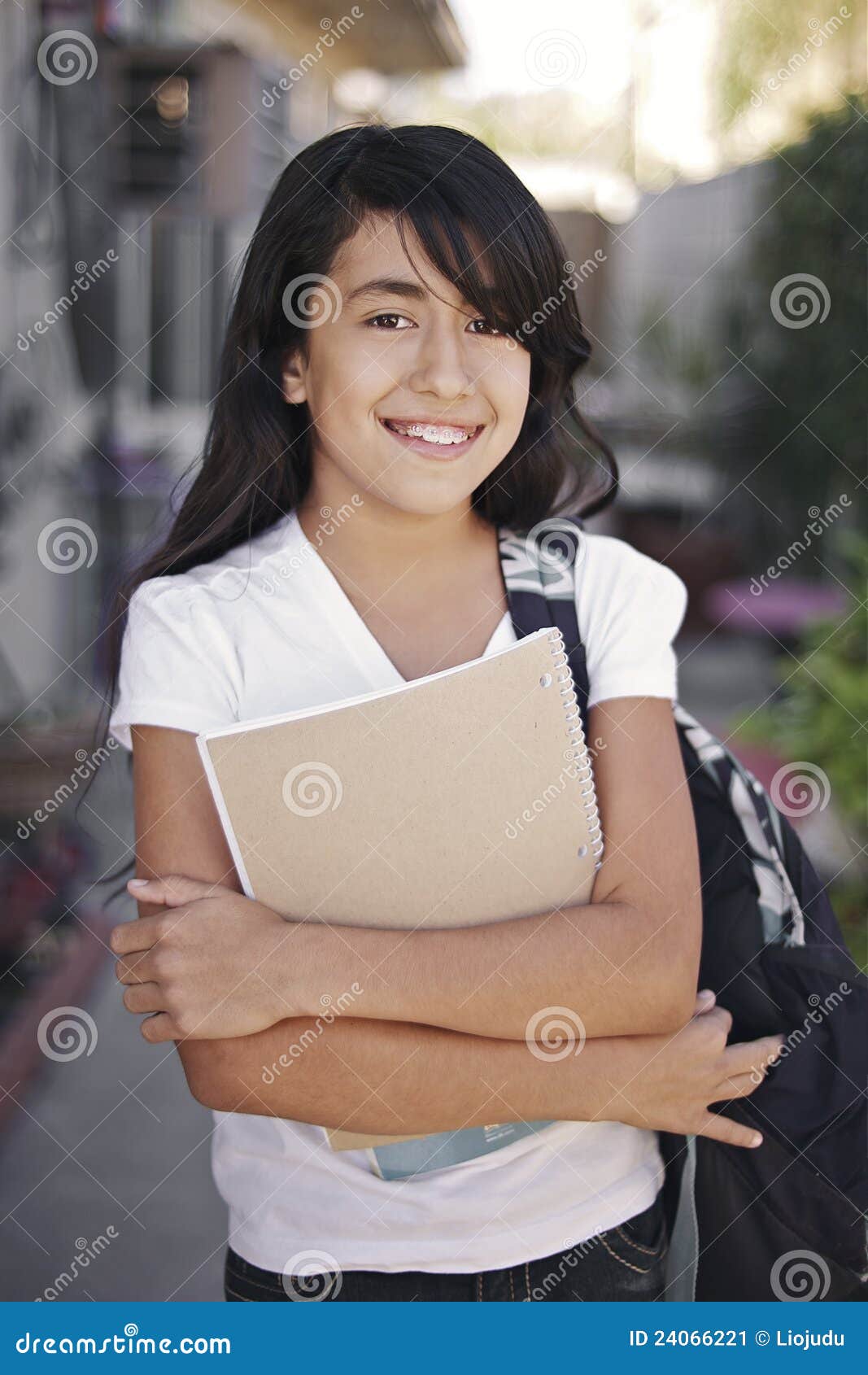 Young Student Prepared To Learn. Stock Image - Image of backpack, face ...