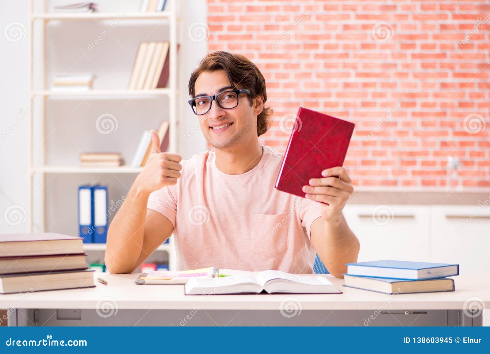 The Young Student Preparing for College Exams Stock Image - Image of ... The Young Student Preparing for College Exams Stock Image - Image of ...