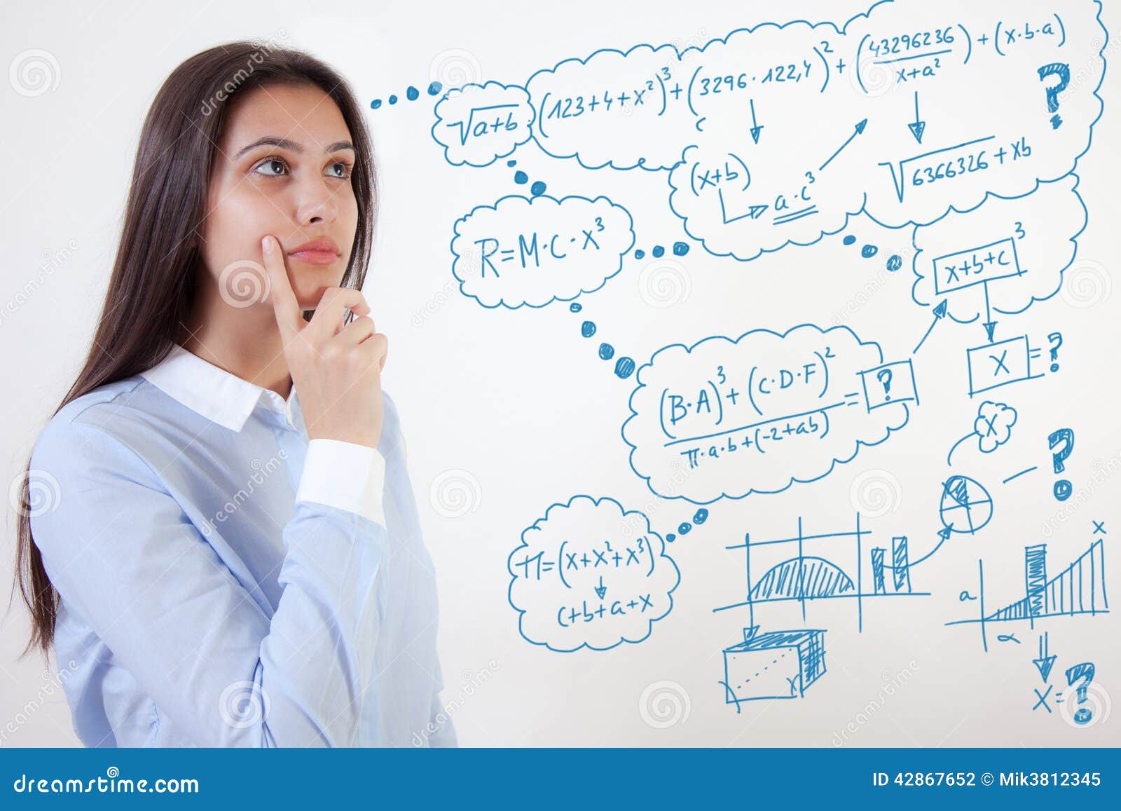 Young student and problems stock photo. Image of quizzical - 42867652