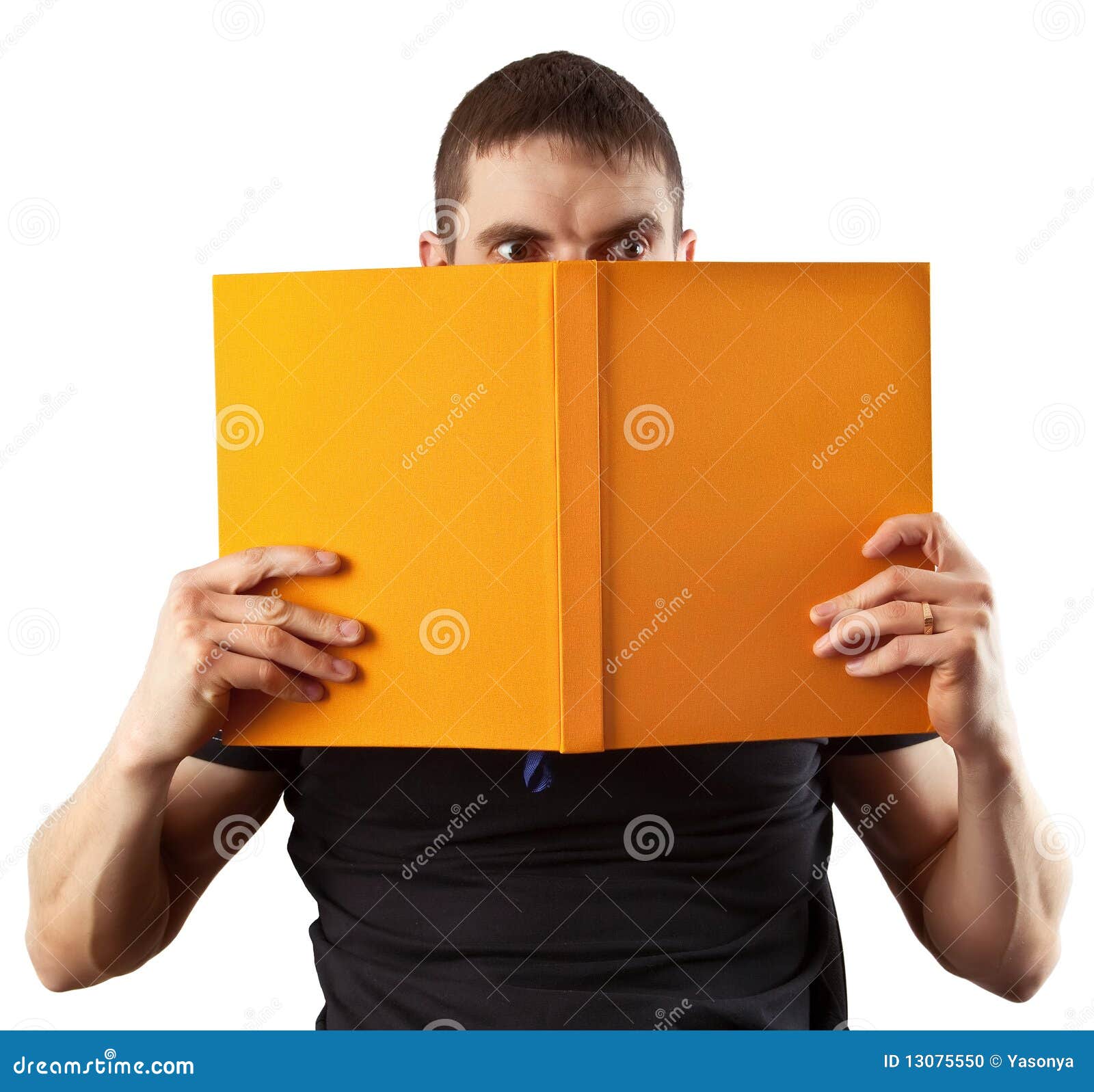 Frightful Young Man In Santa Hat Royalty-Free Stock Photography ...