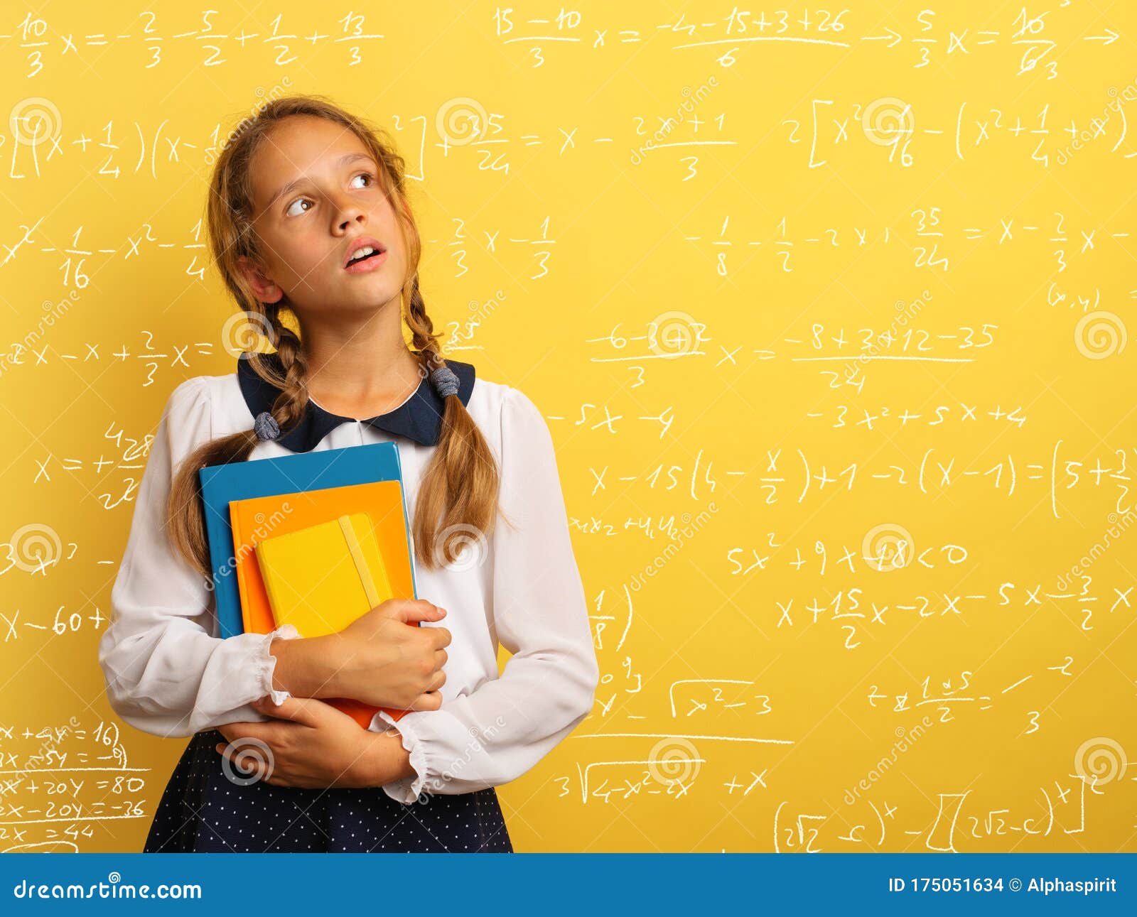 Young Student is with Shocked Expression and Think about Complex ...