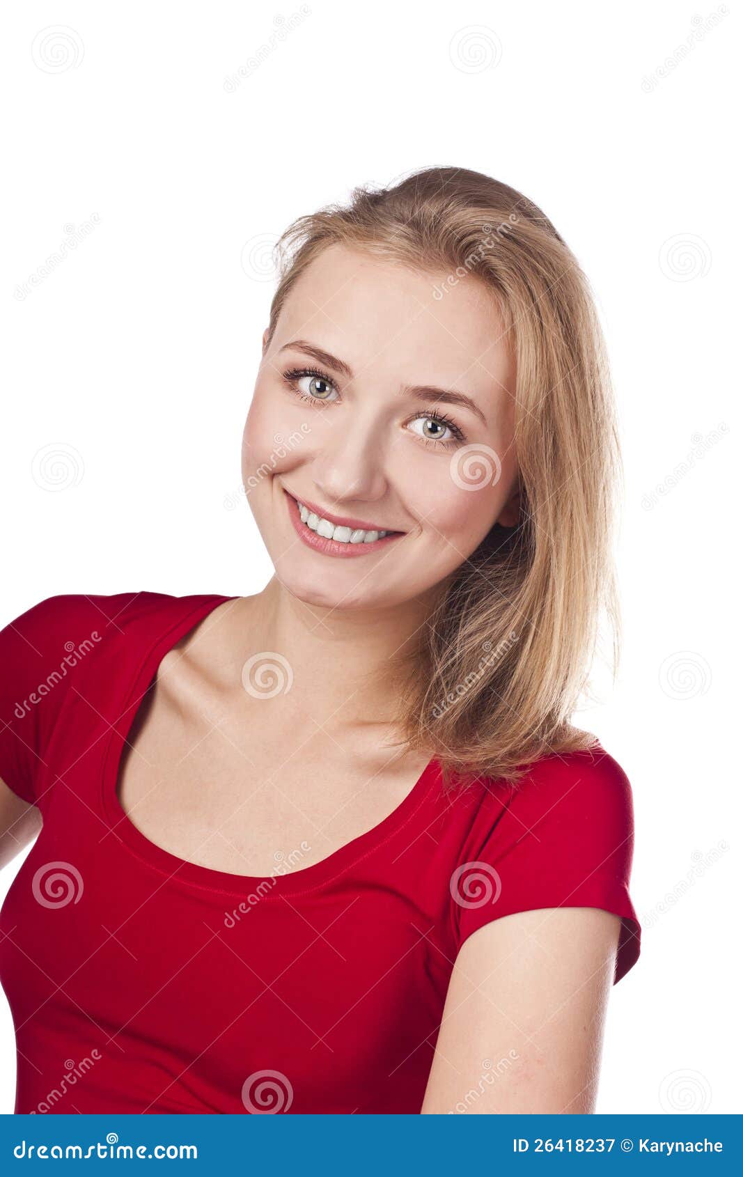 Young Student Smiling in the Studio Stock Image - Image of friendly ...
