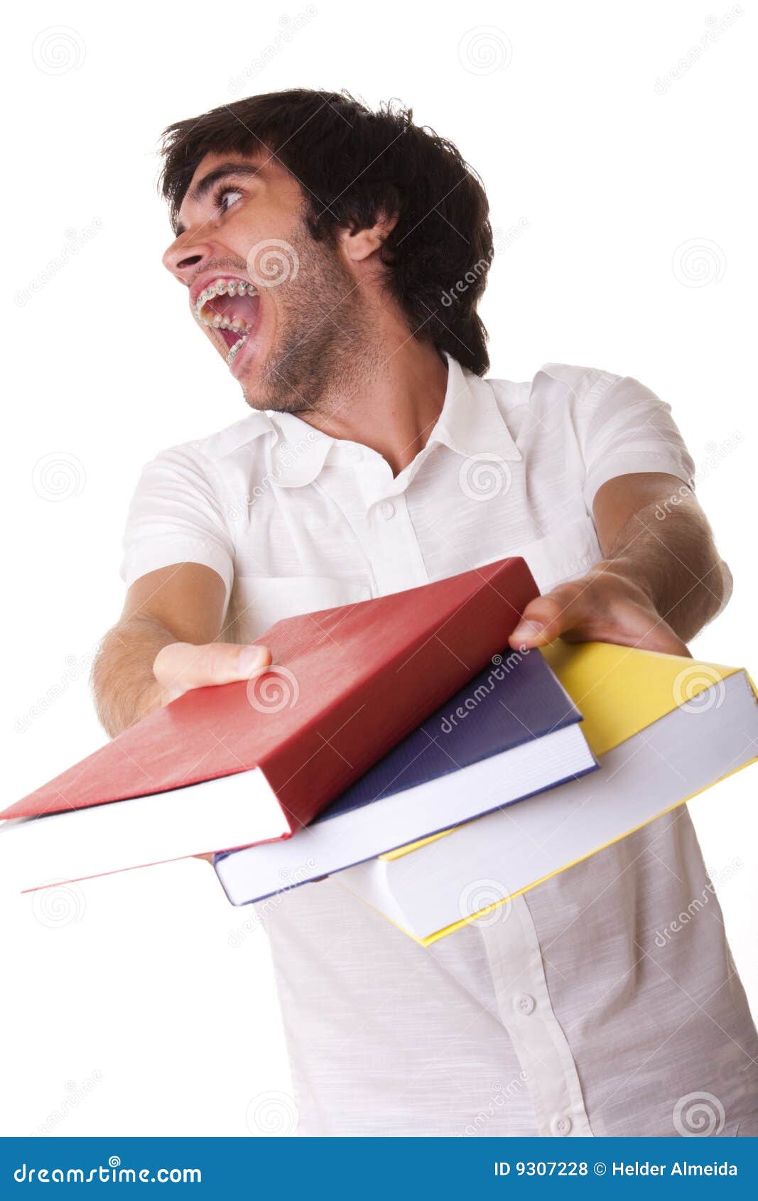 Young student stress stock photo. Image of standing, portrait - 9307228