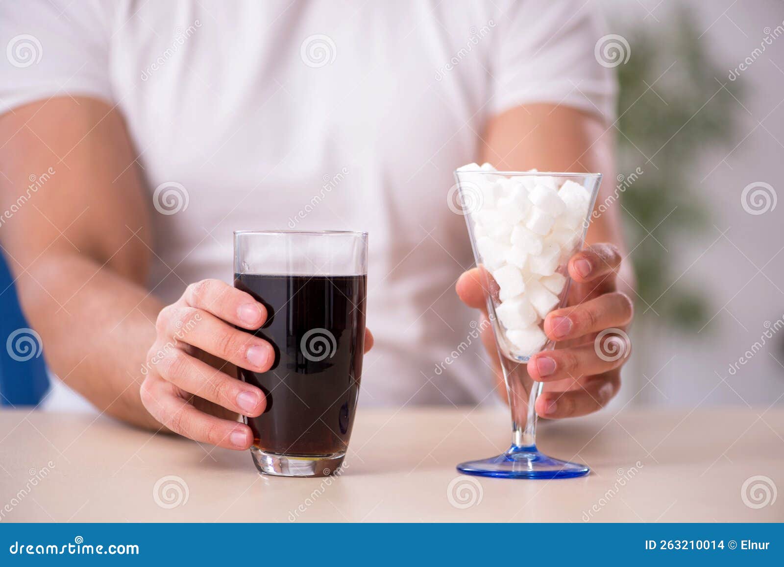 Young Male Student Testing Soft Drink Stock Photo - Image of control ...