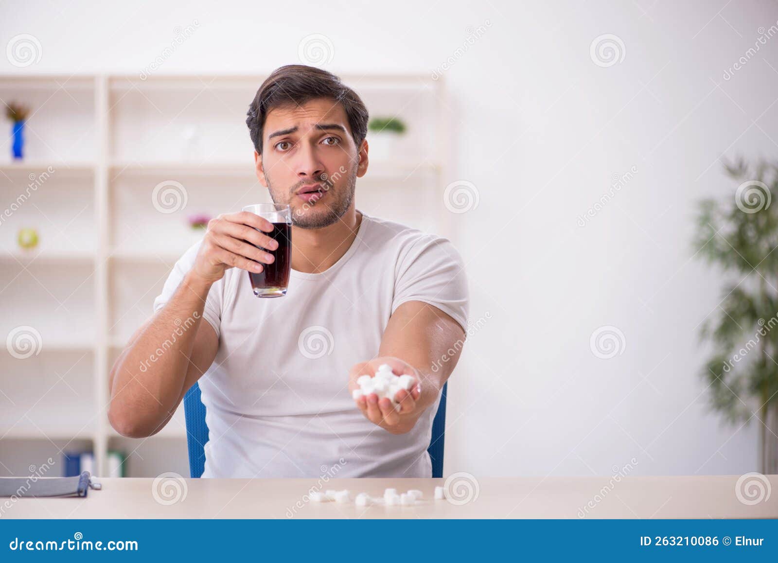 Young Male Student Testing Soft Drink Stock Photo - Image of addicted ...