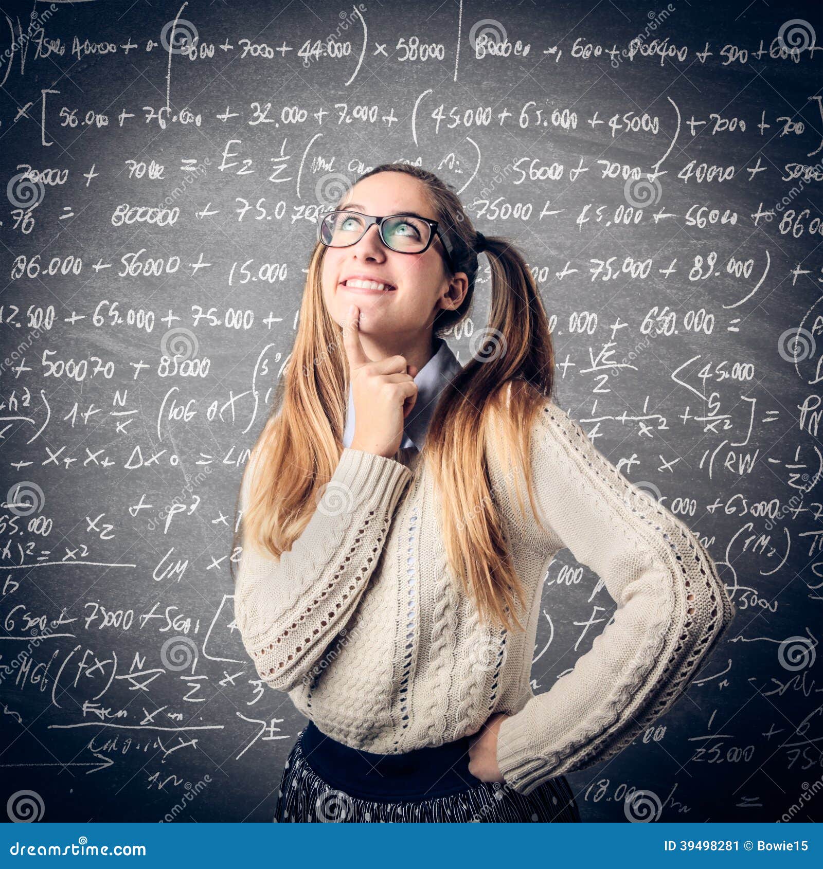 Young student thinking stock image. Image of degree, diploma - 39498281