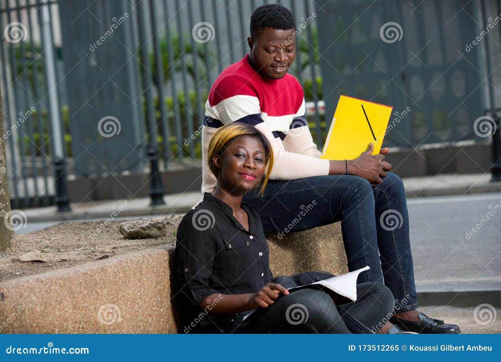 Young students after class stock image. Image of beautiful - 173512265
