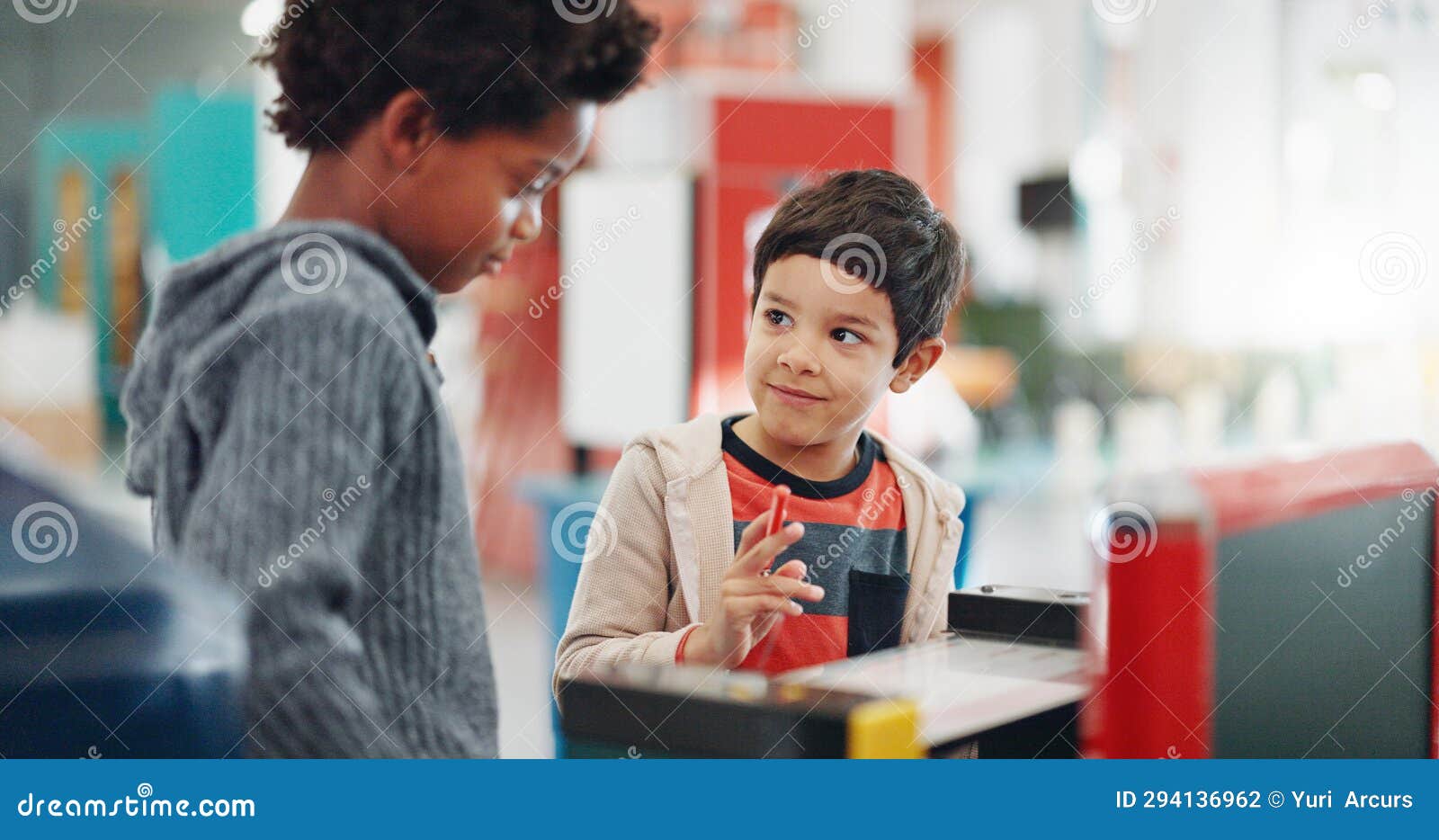 Young Students, Classroom and Science Equipment for Education ...