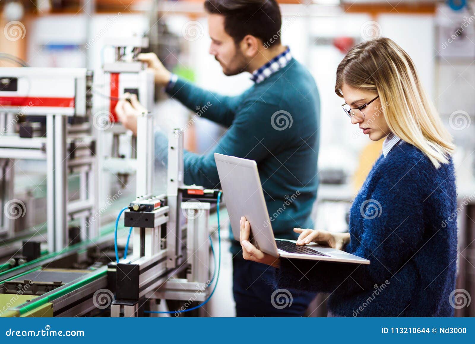 Young Students of Electronics Working on Project Stock Photo - Image of ...