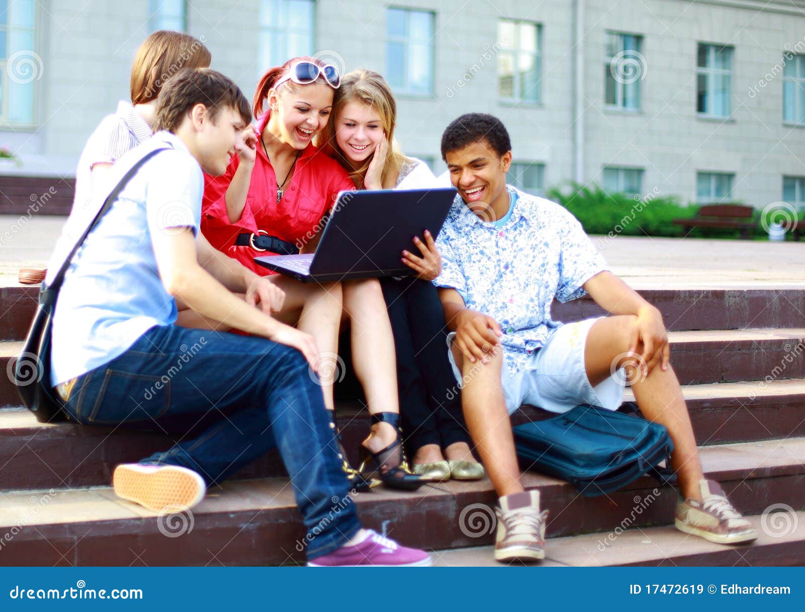 Young students lined up stock image. Image of children - 17472619