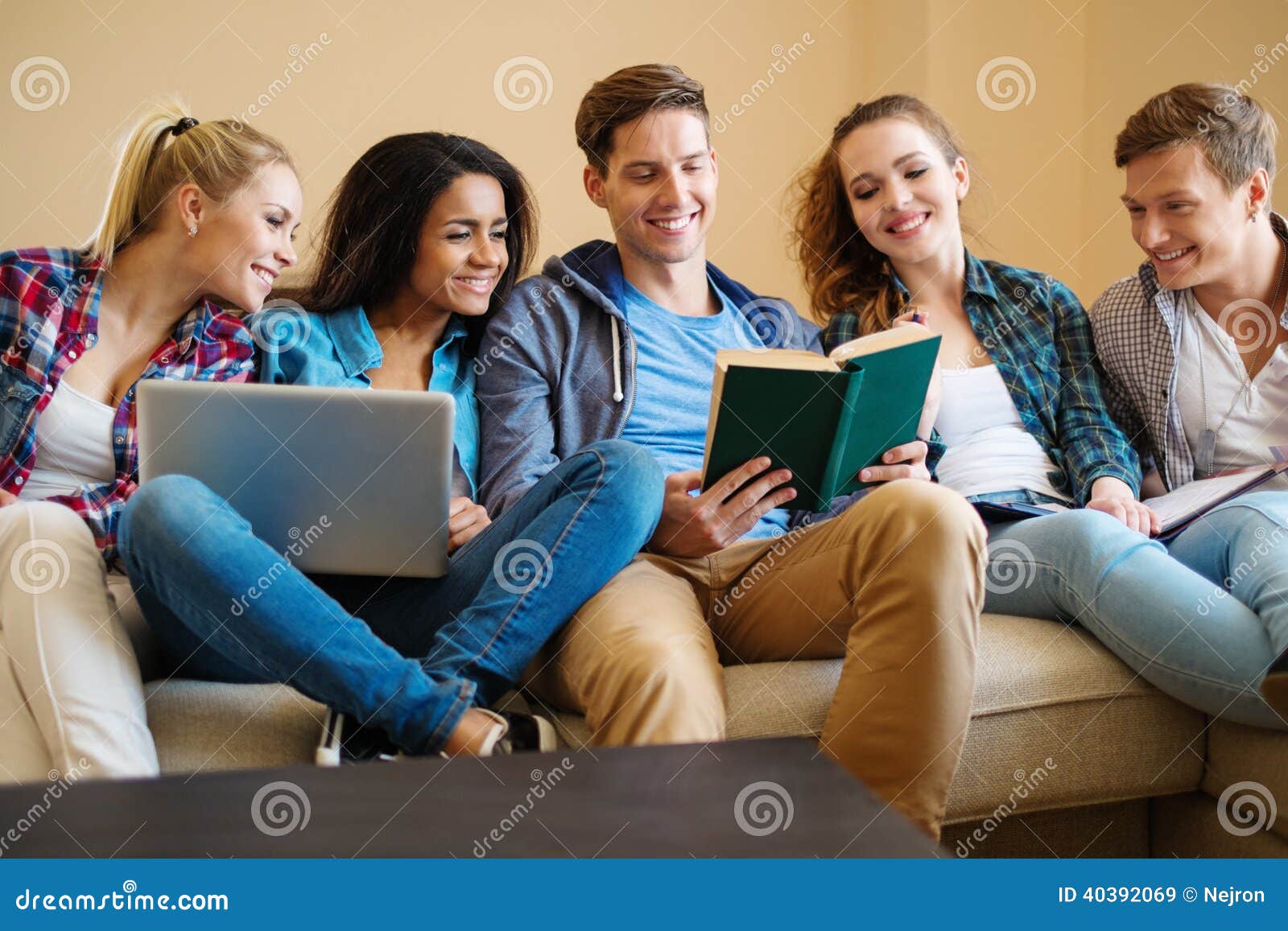 Young Students Preparing for Exams Stock Image - Image of graduate ...