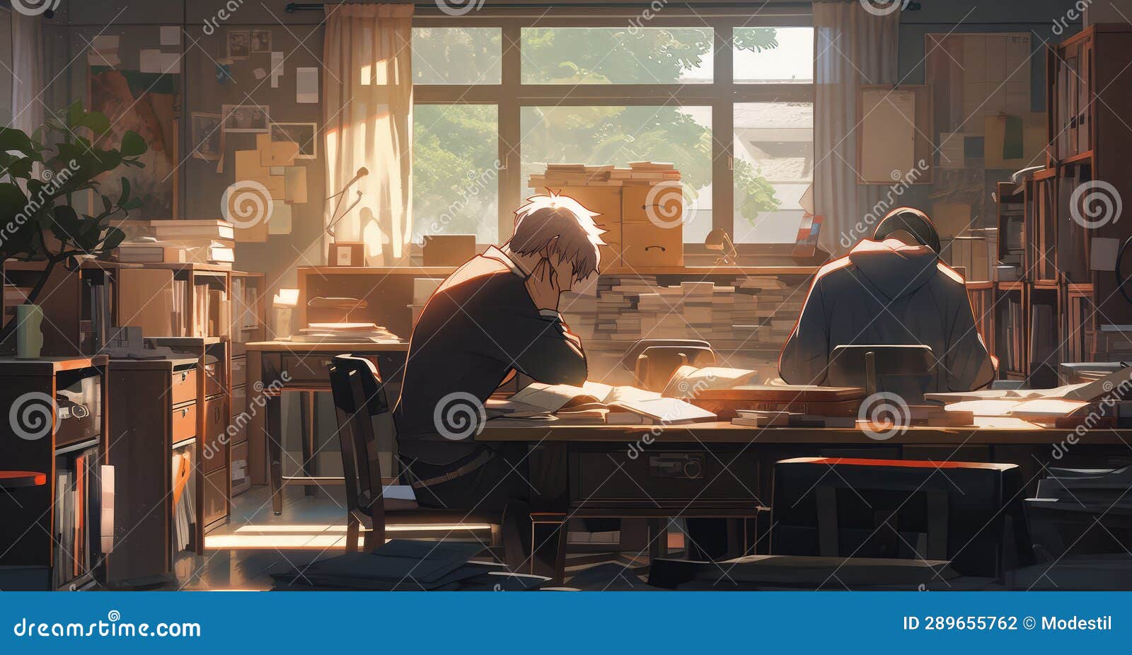 Young Students in a School Library Studying To Accomplish a Big ...