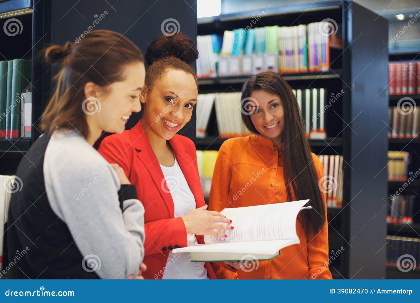 Young Students Sharing Notes for Final Exams Stock Photo - Image of ...