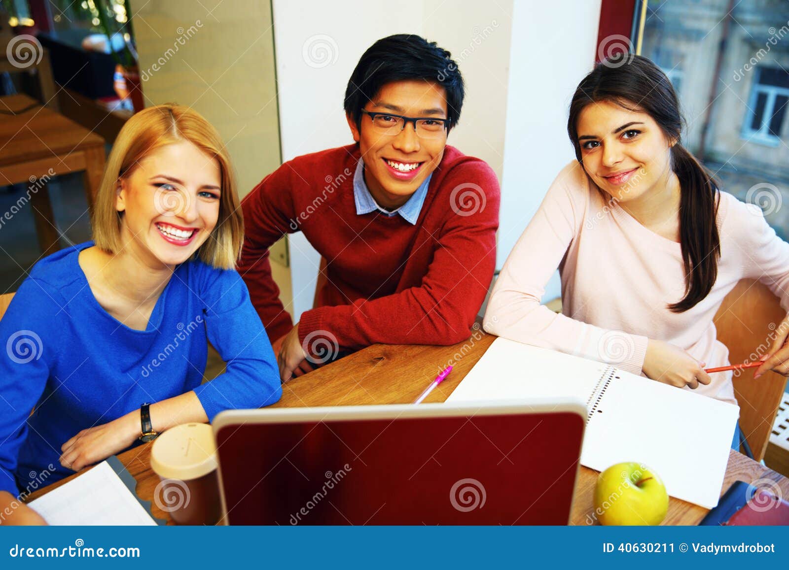 Young Students Studying Together Stock Image - Image of group ...