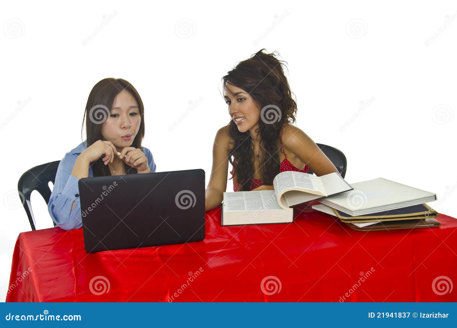 Young Students Thinking and Discussion Stock Image - Image of casual ...