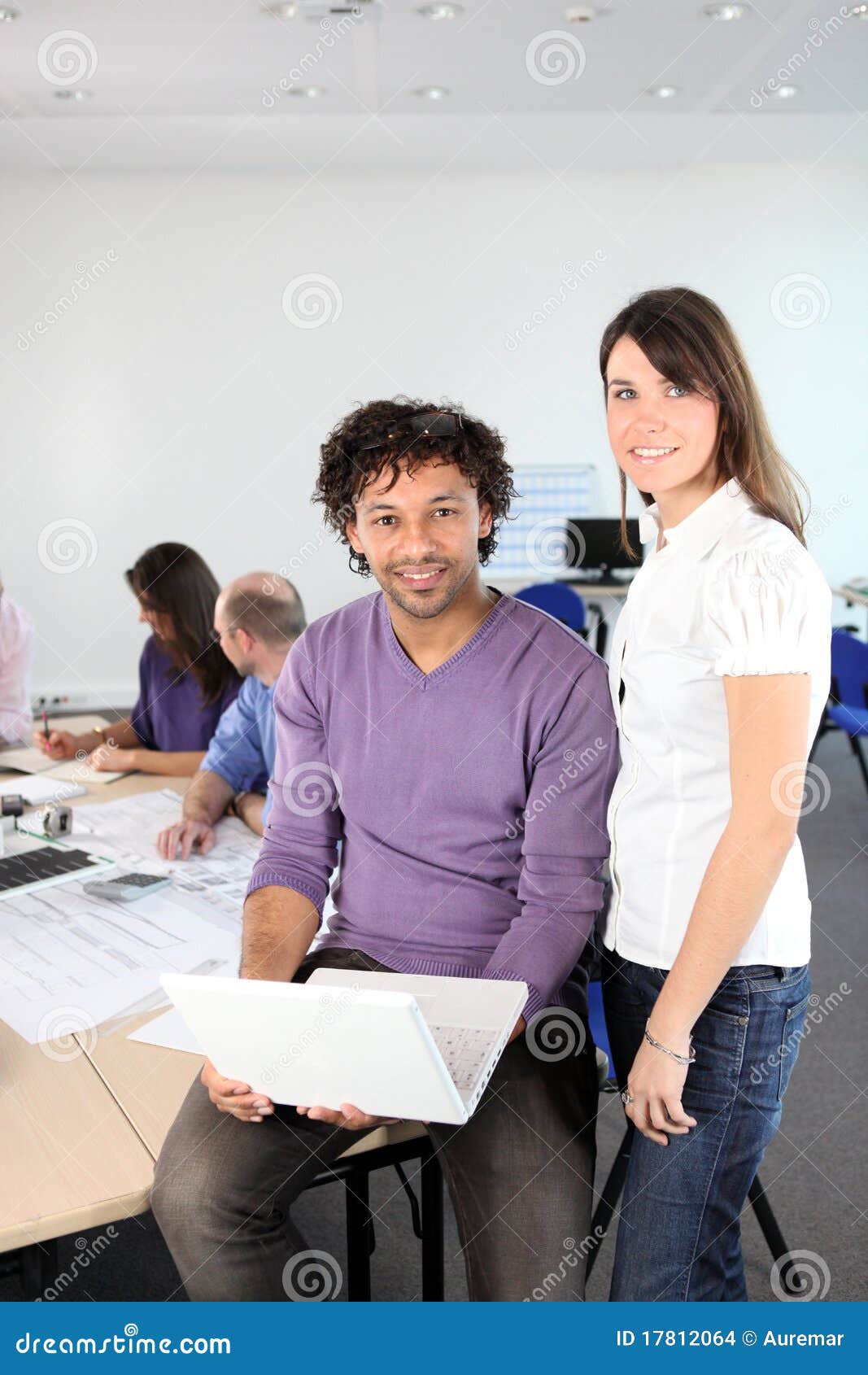 Young students in training stock photo. Image of desk - 17812064