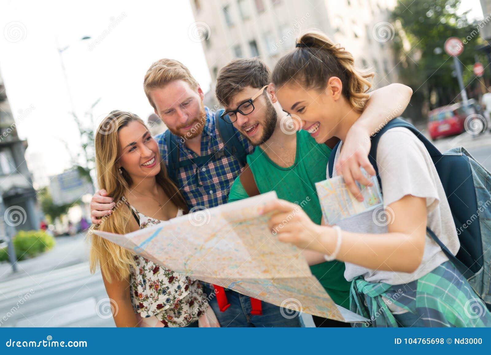Young Students on a Travelling Adventure Stock Photo - Image of group ...