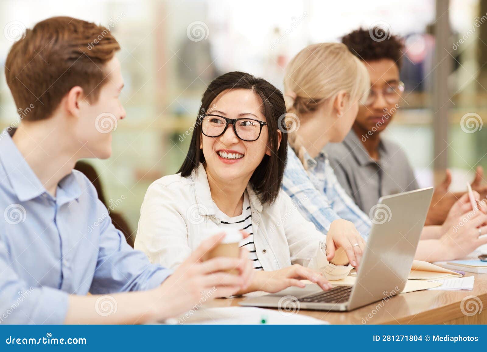 Young Students Working on Educational Projects Stock Photo - Image of ...