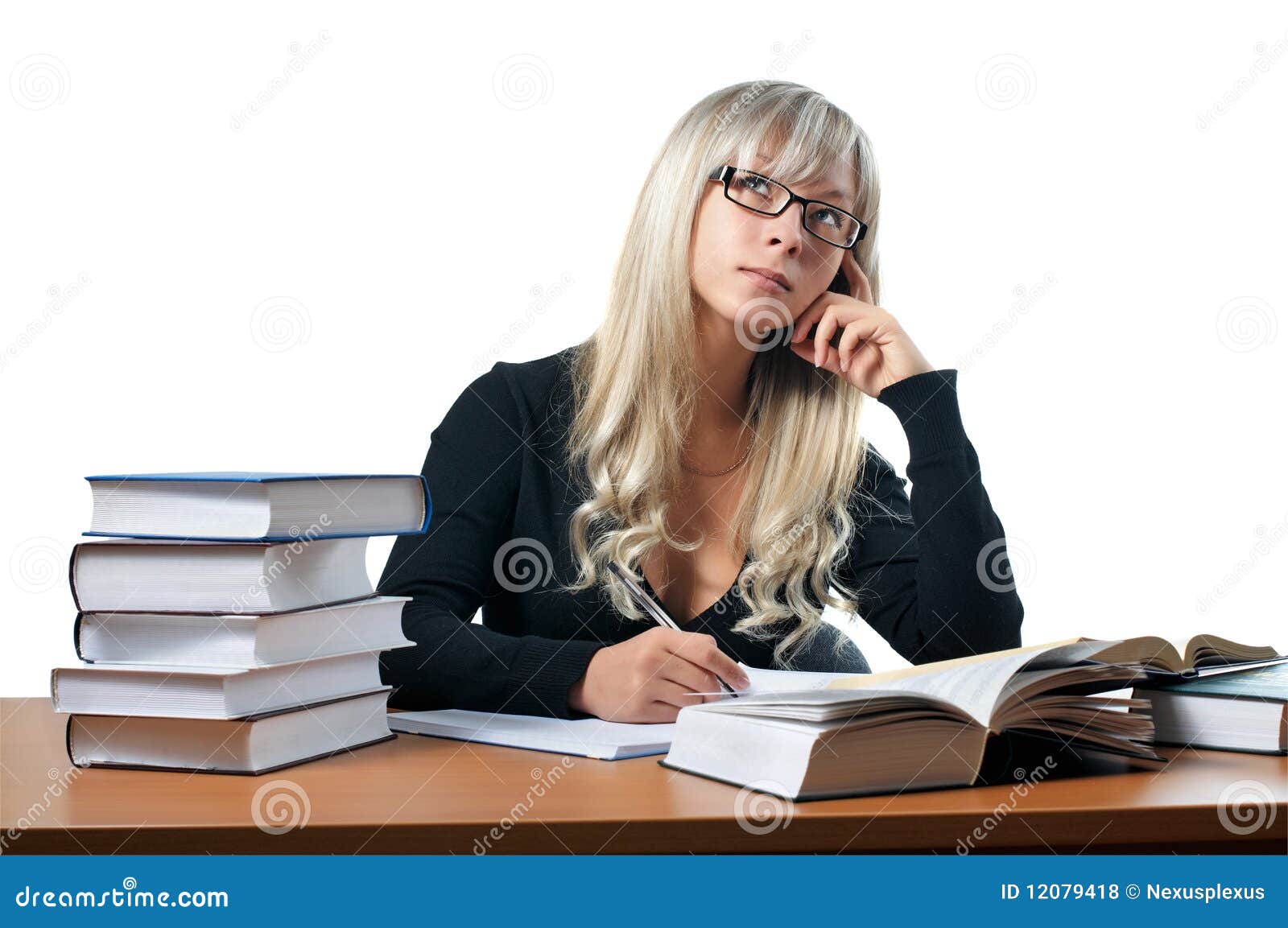 Young study female stock photo. Image of campus, adult - 12079418