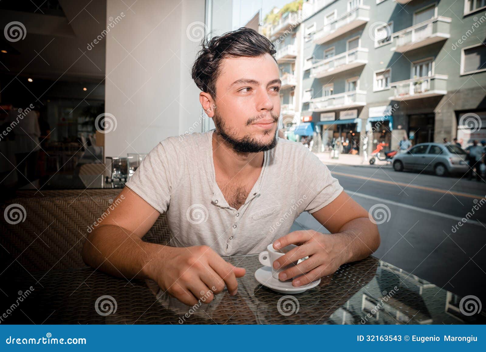 Young Stylish Man at the Bar Stock Image - Image of natural, life: 32163543