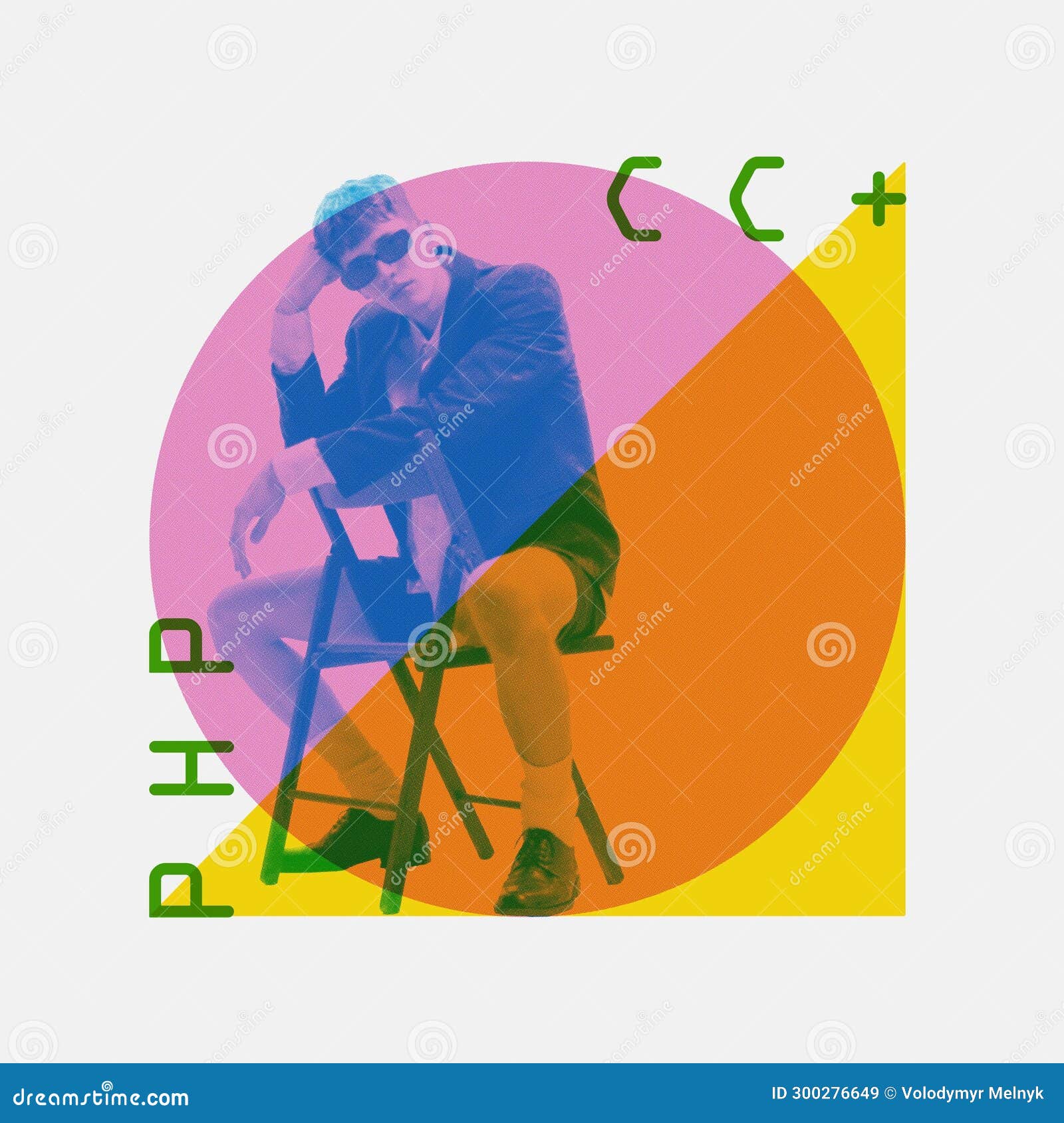 Young Stylish Man in Sunglasses, Programmer Working, Writing Code for ...