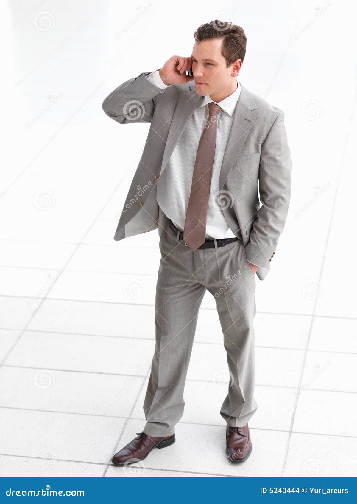 Young Successful Business Man Standing and Talking Stock Photo - Image ...
