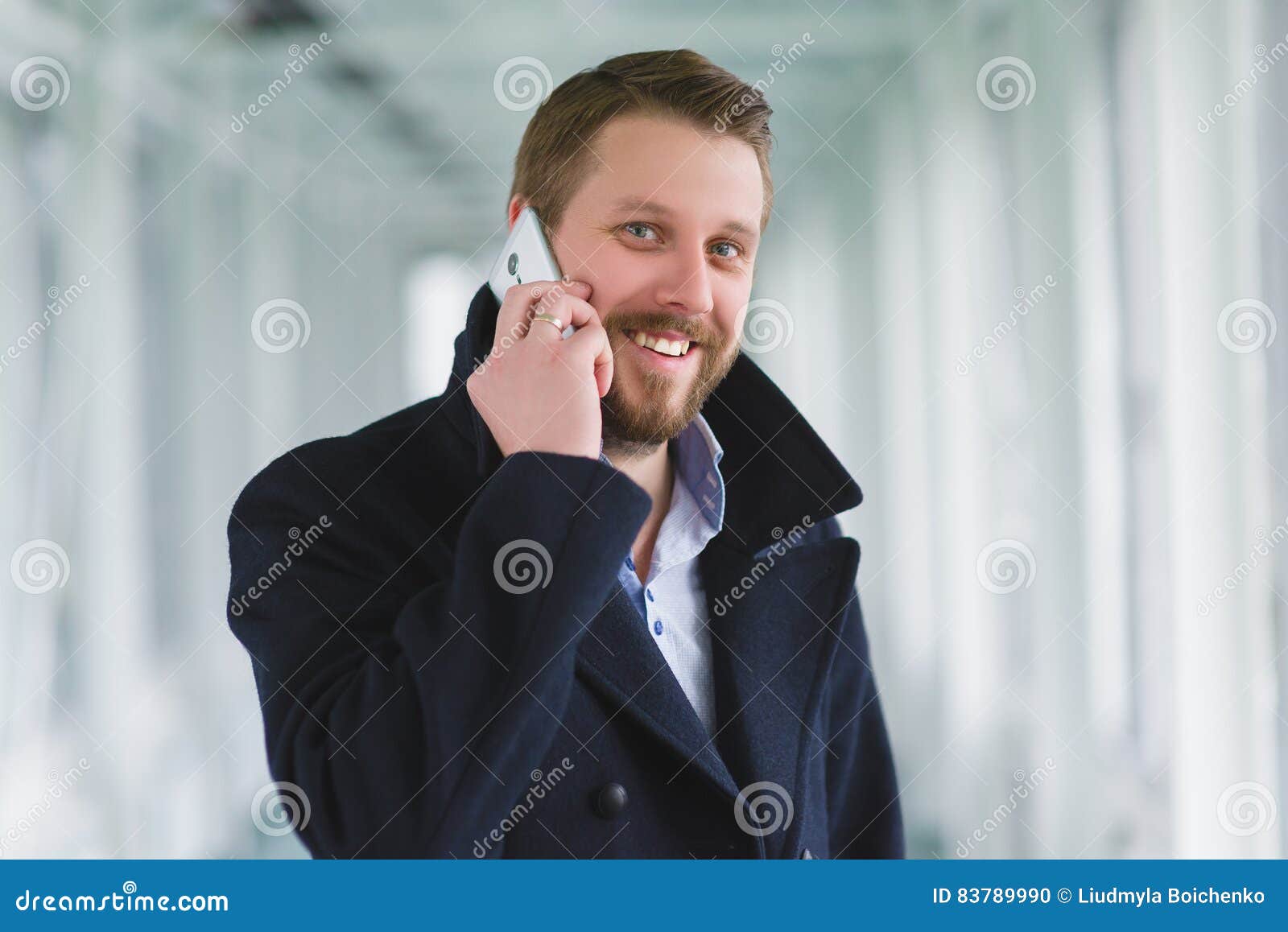 Young Successful Businessman with Cell Phone Stock Photo - Image of ...