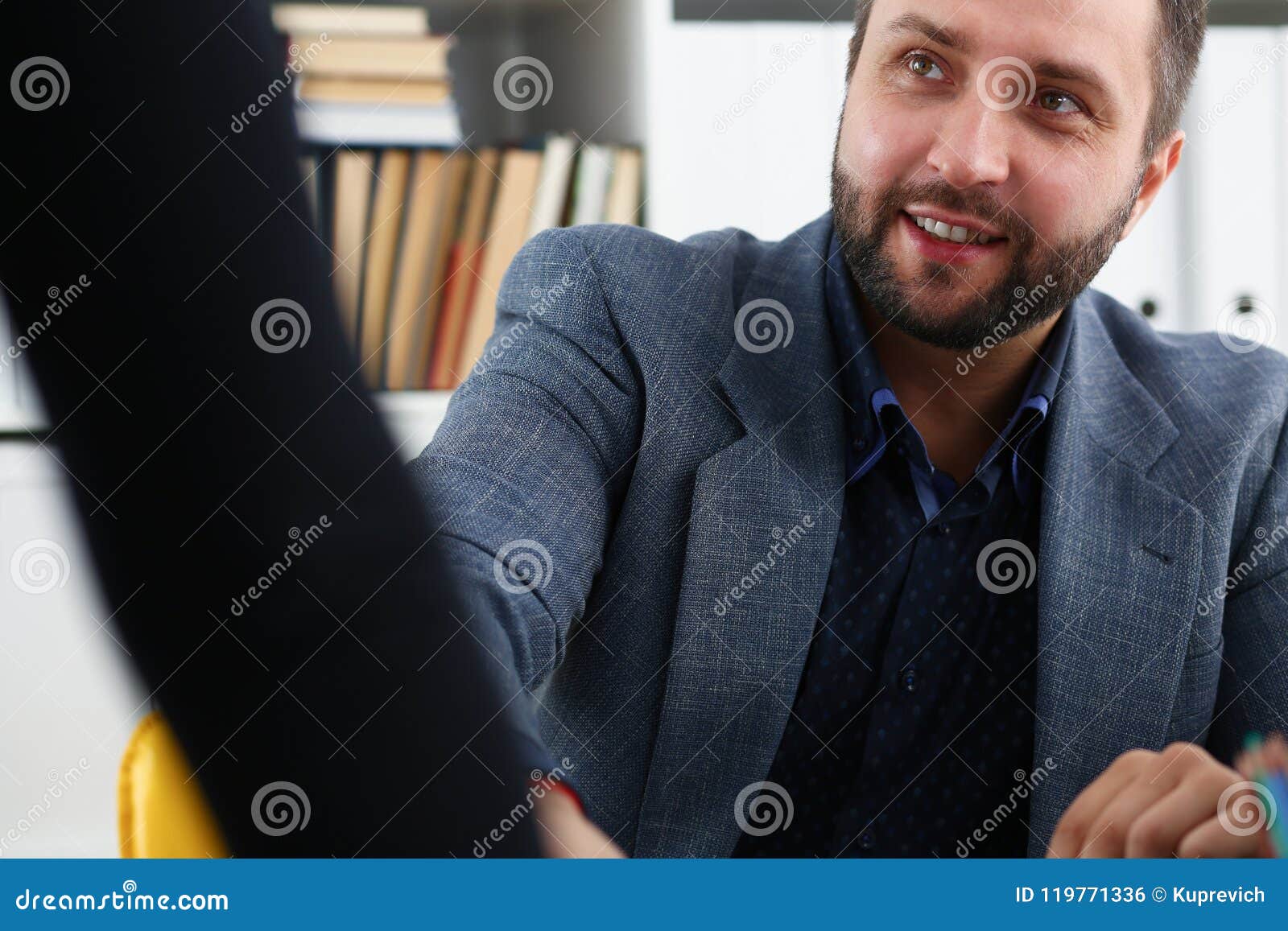 Young Successful Businessmen Talk about Main Problems of Their Project ...