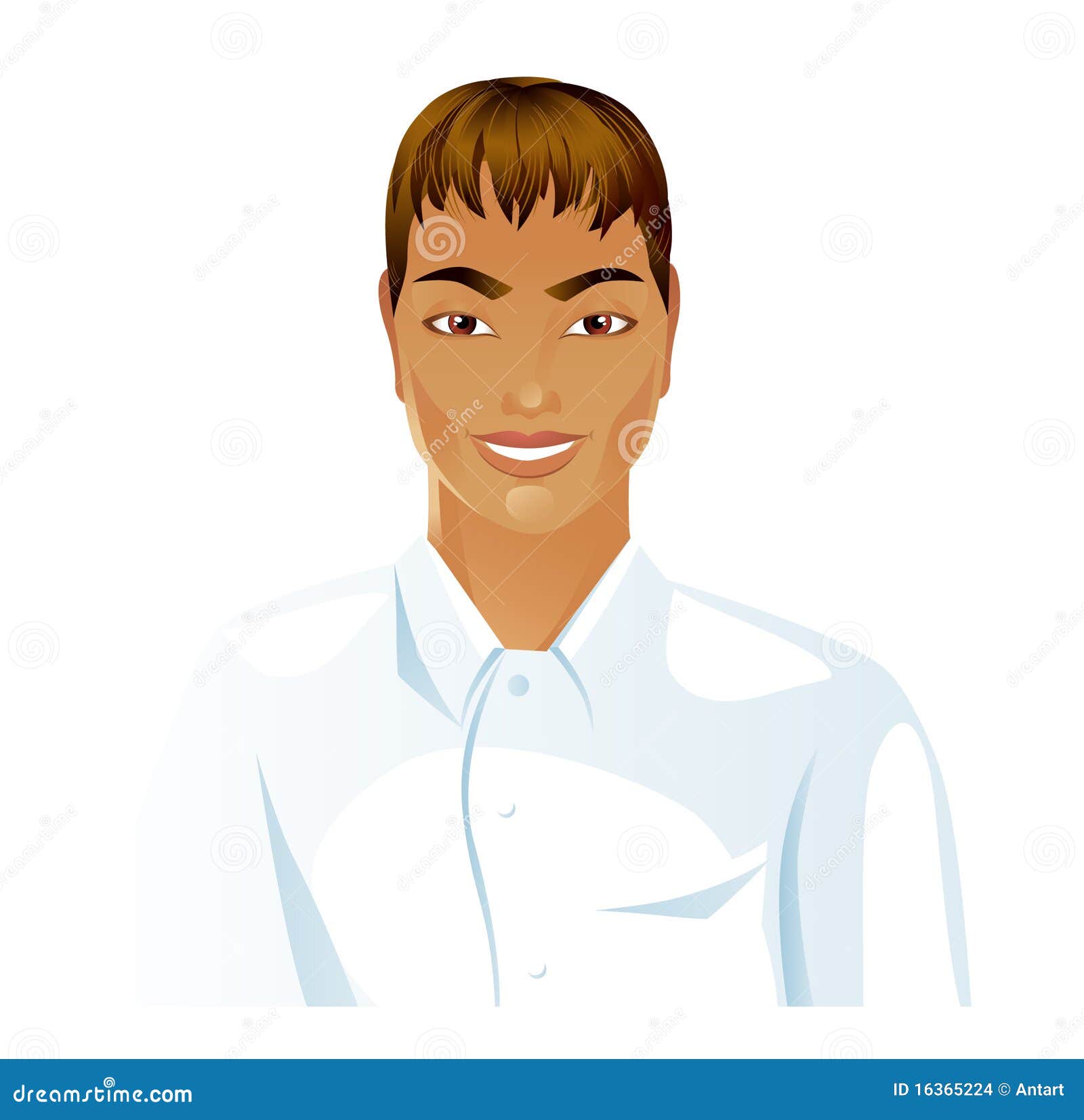 Young successful manager stock vector. Illustration of face - 16365224