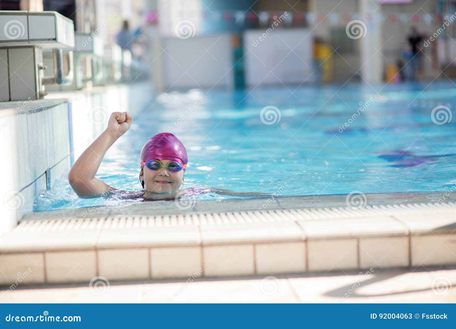 Young and Successful Swimmers Pose Stock Image - Image of people ...