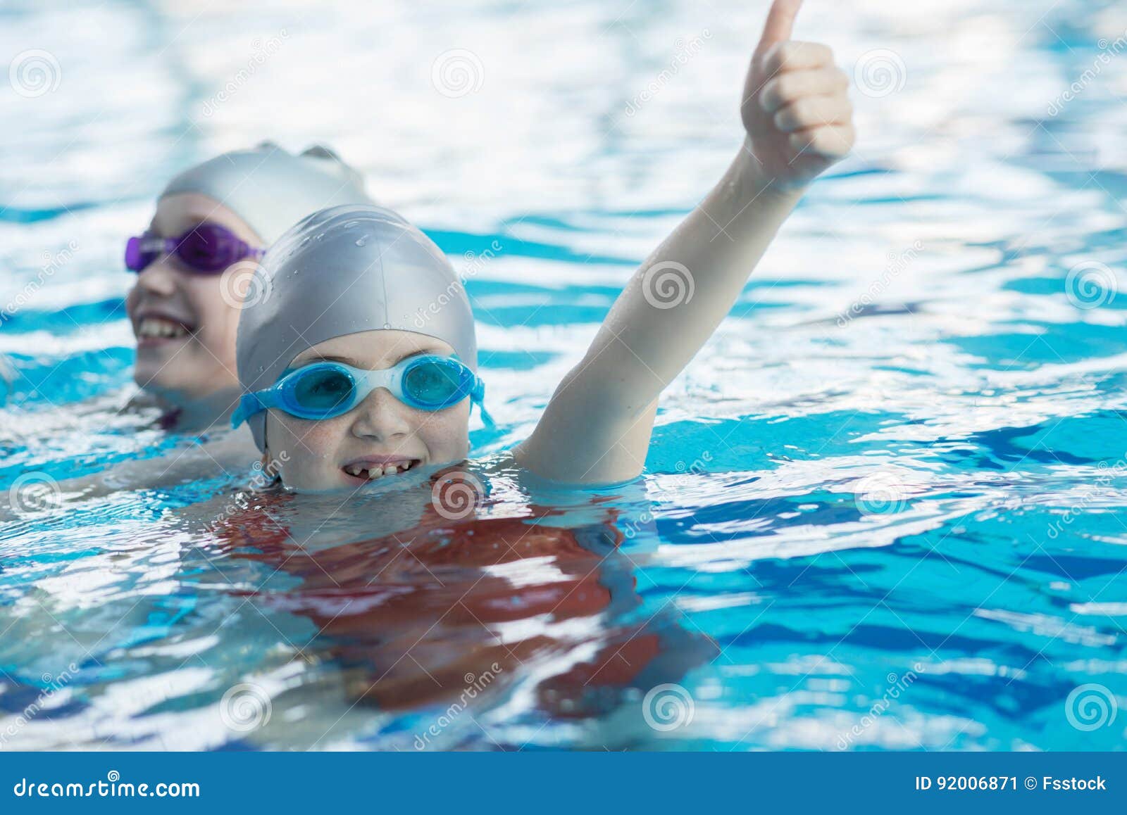 Young and Successful Swimmers Pose Stock Image - Image of beauty ...