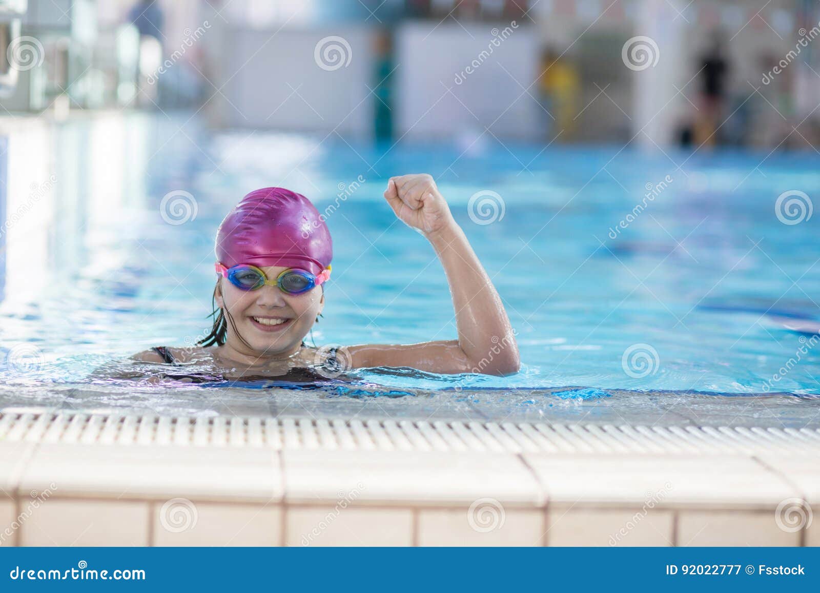 Young and Successful Swimmers Pose Stock Image - Image of female ...