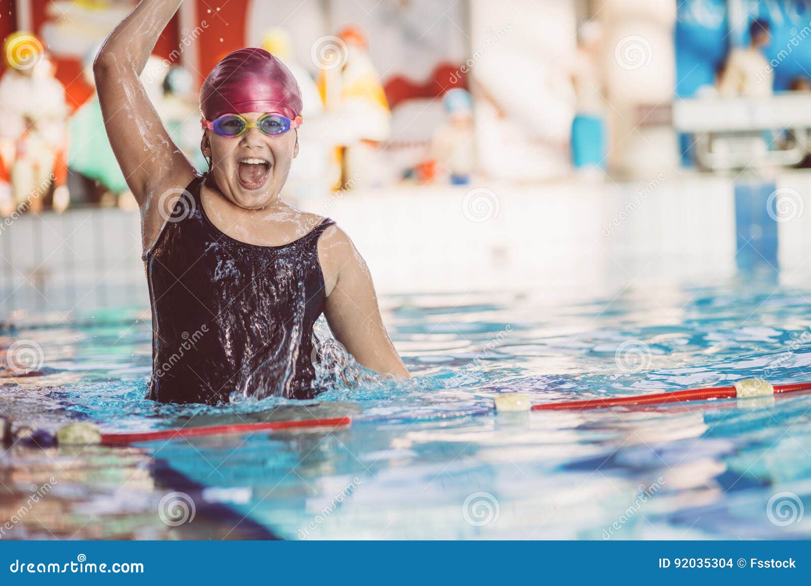 Young and Successful Swimmers Pose Stock Photo - Image of education ...