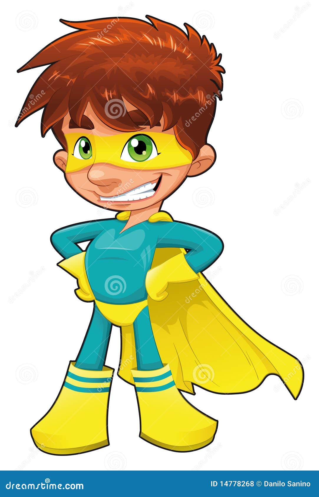 One Young Superhero Man With Muscles In Red Black Super Suit Stock ...