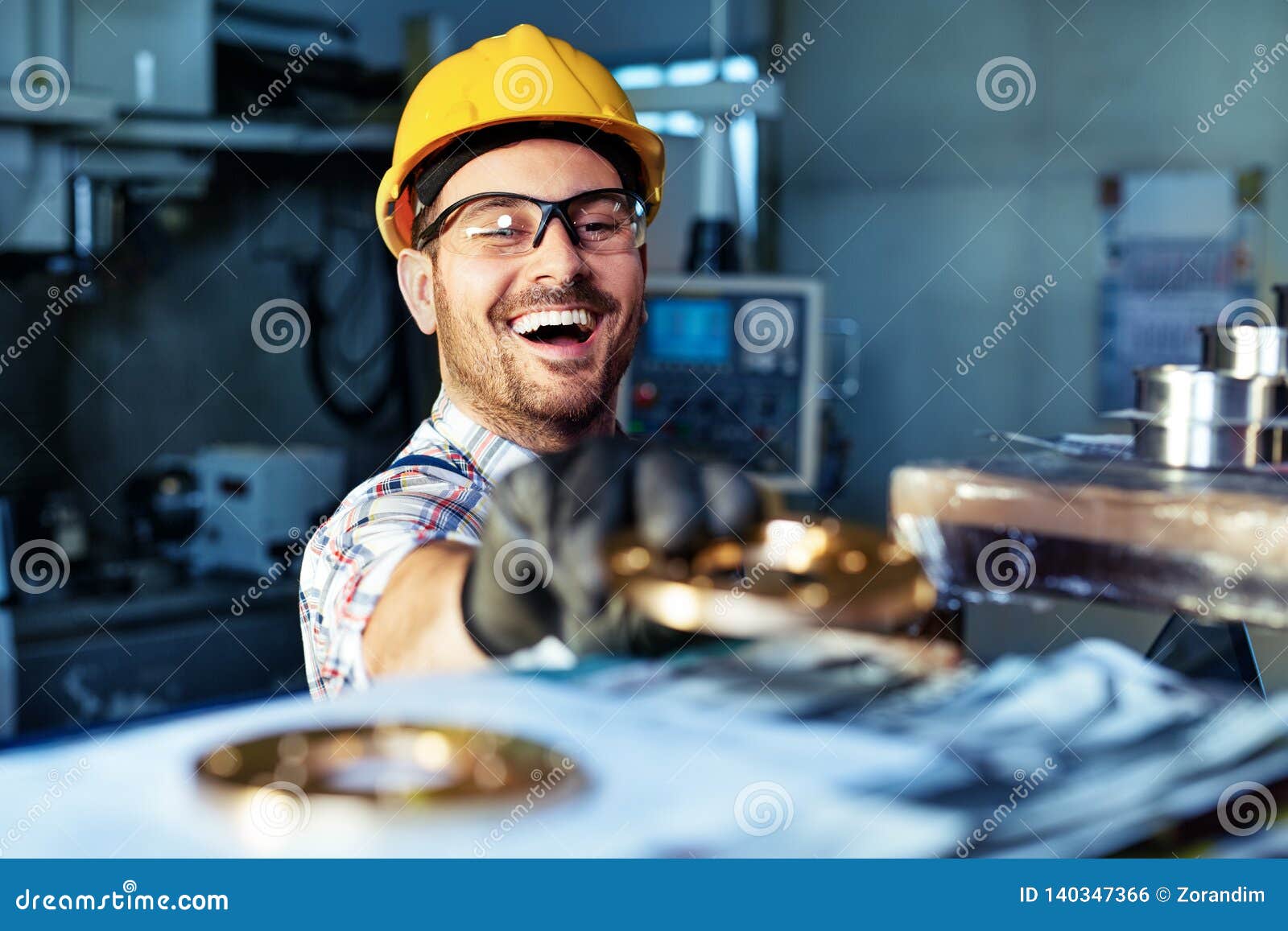 Supervisor Doing Quality Control and Production Check in Factory Stock ...